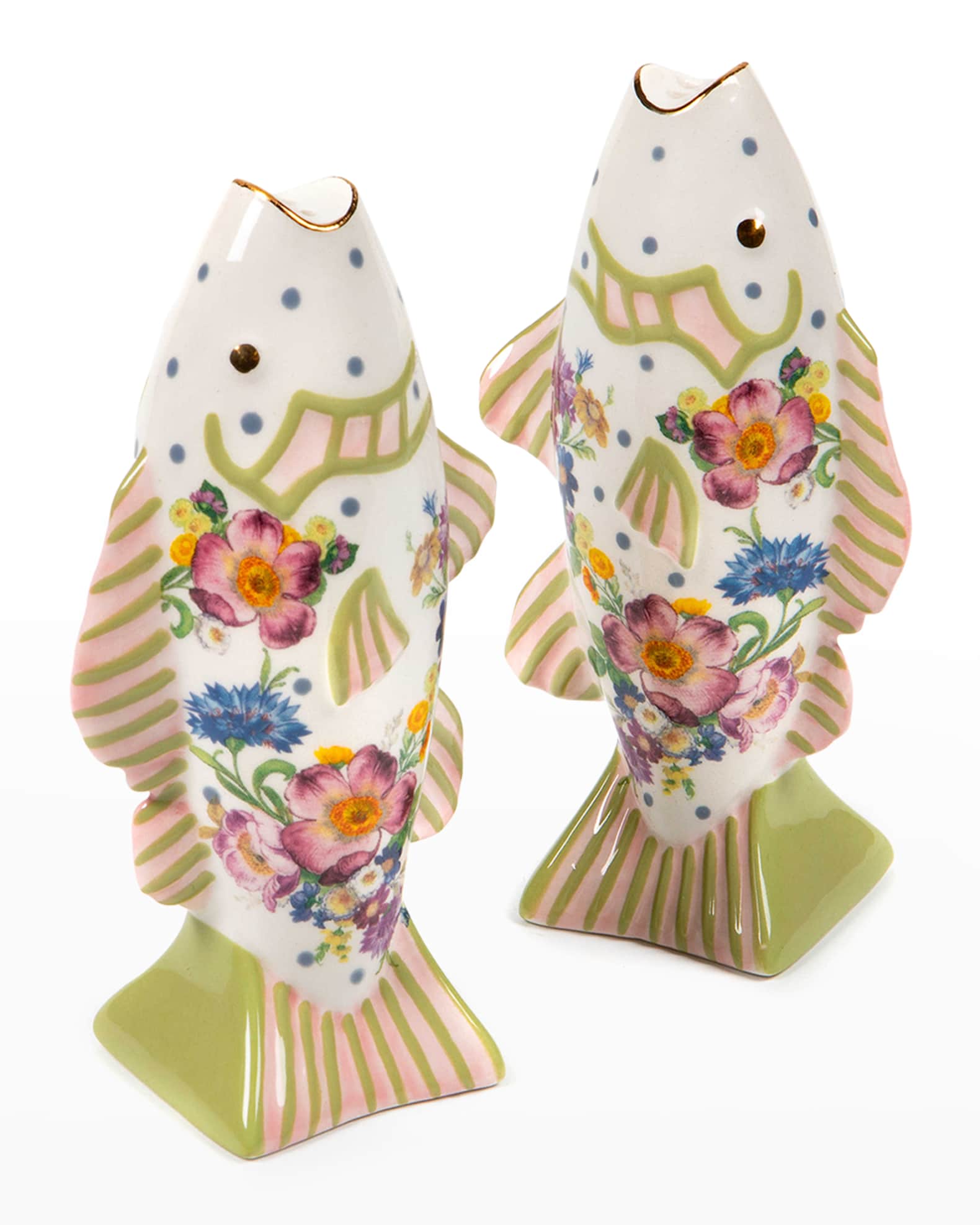 MacKenzie-Childs Freckle Fish Salt & Pepper Shakers Set | Horchow