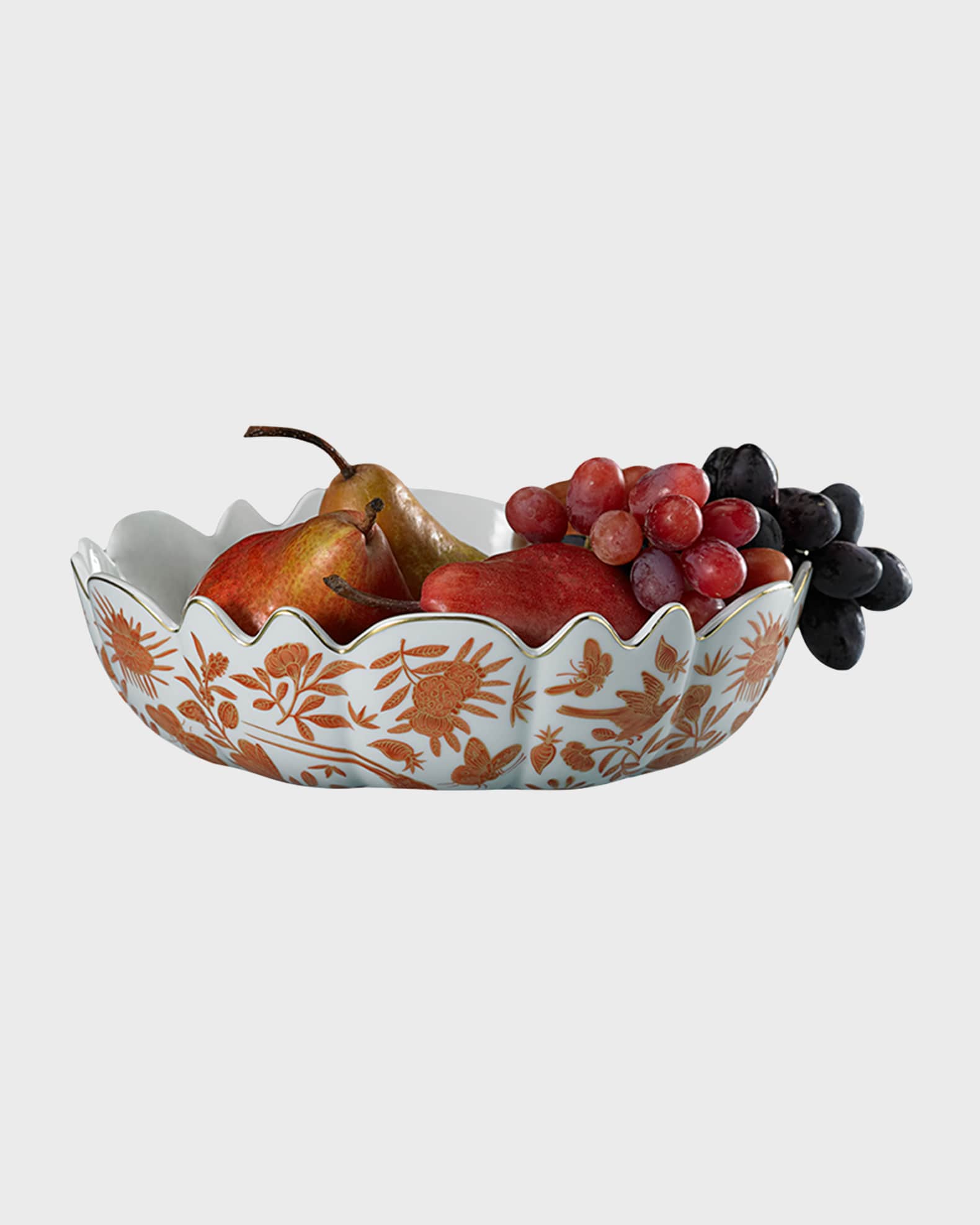 Mottahedeh Sacred Bird & Butterfly Scalloped Bowl | Horchow
