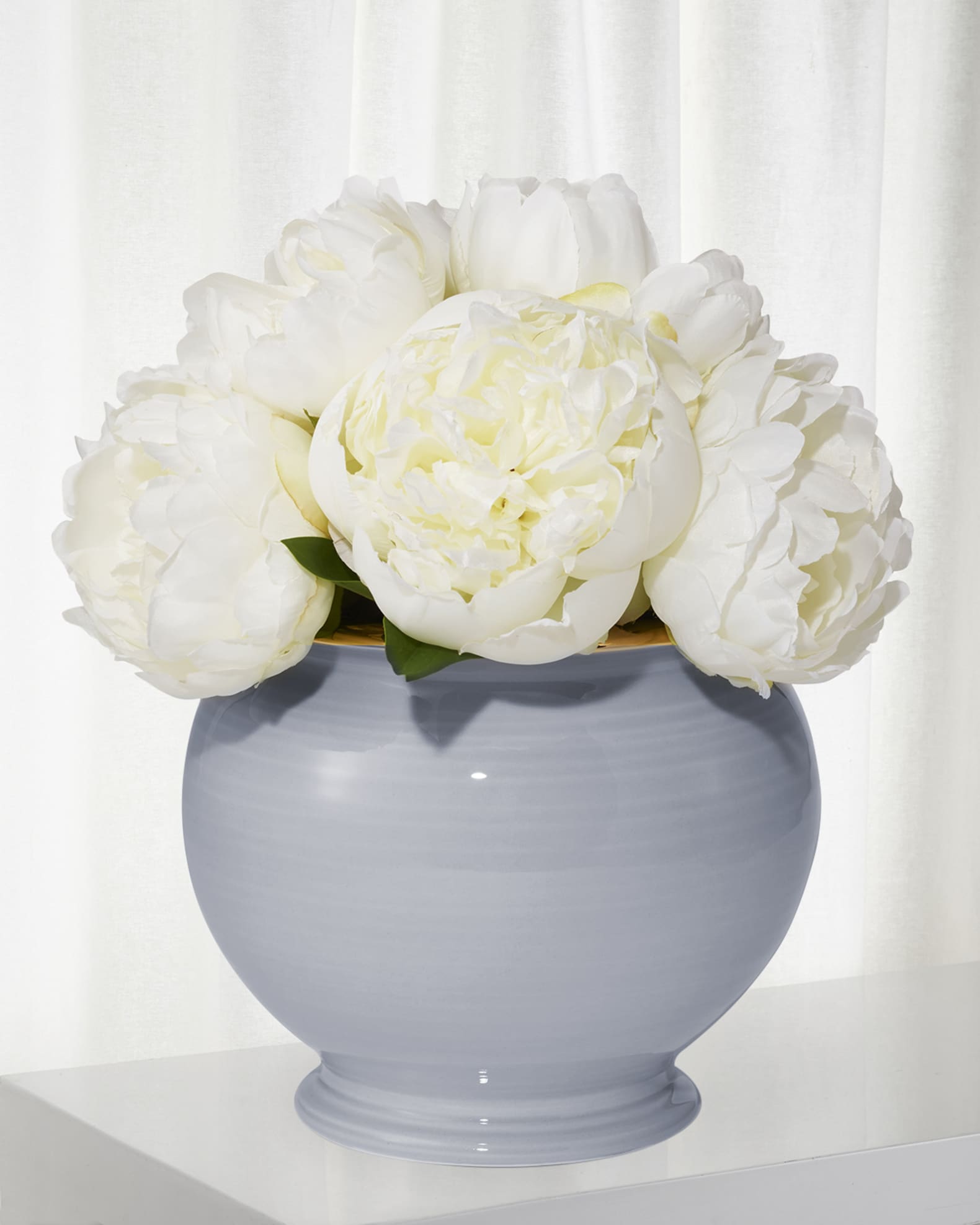 AERIN Siena Cachepot Planter, Blue Haze | Horchow