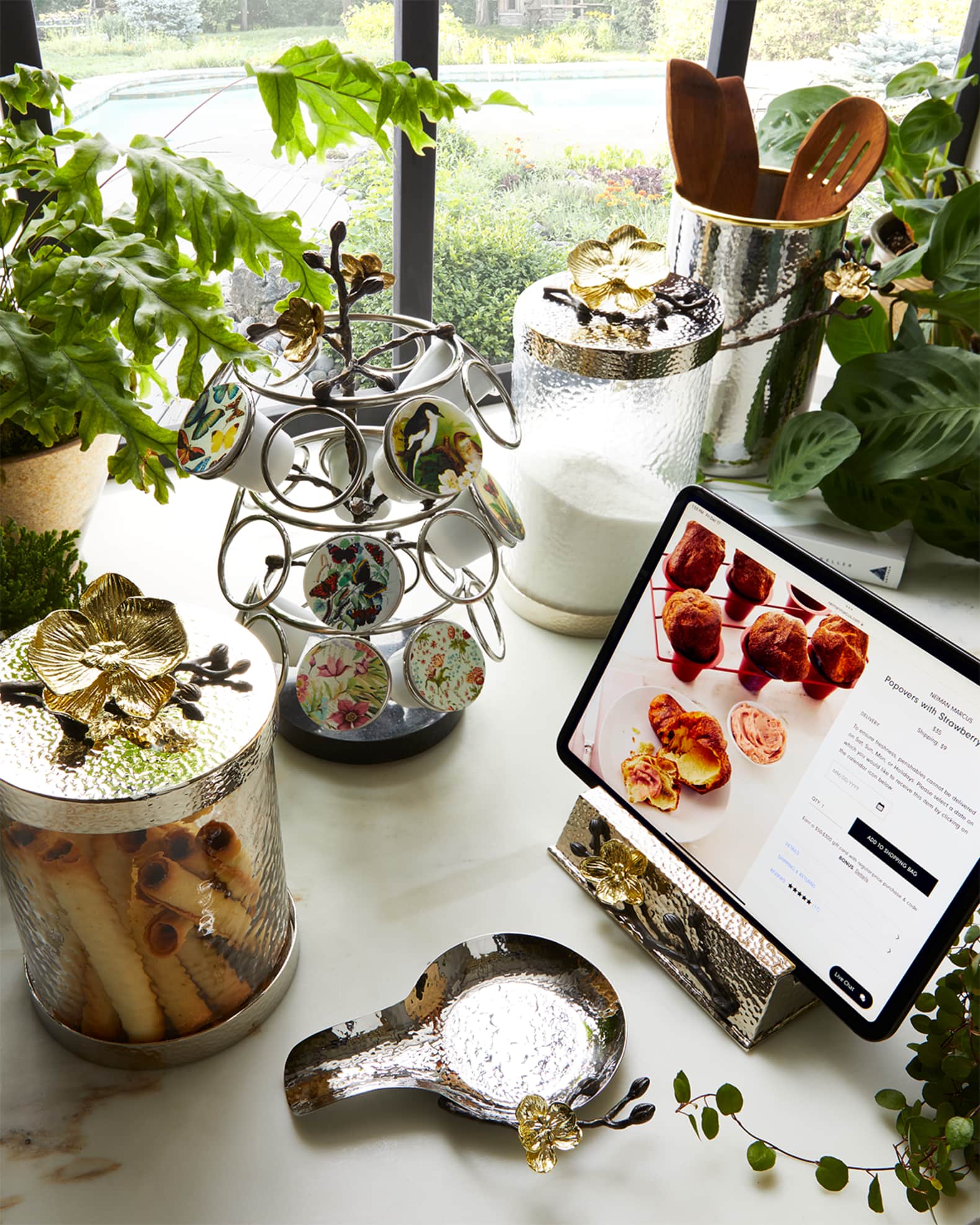 Michael Aram Gold Orchid Spoon Rest | Horchow