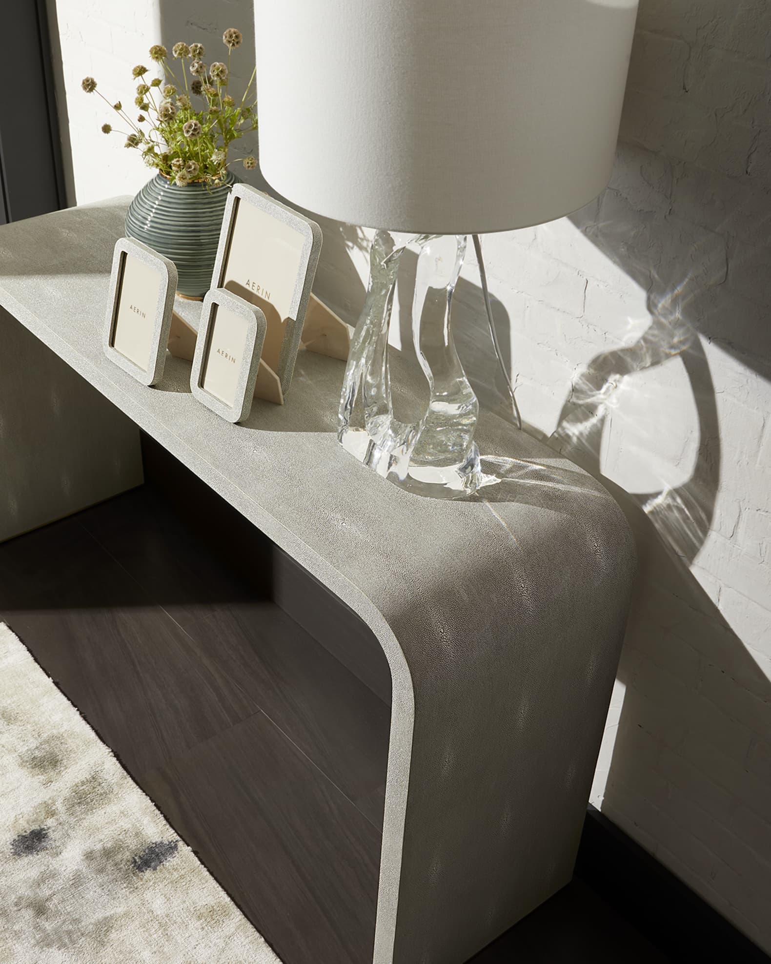 AERIN Faux Shagreen Console Table | Horchow