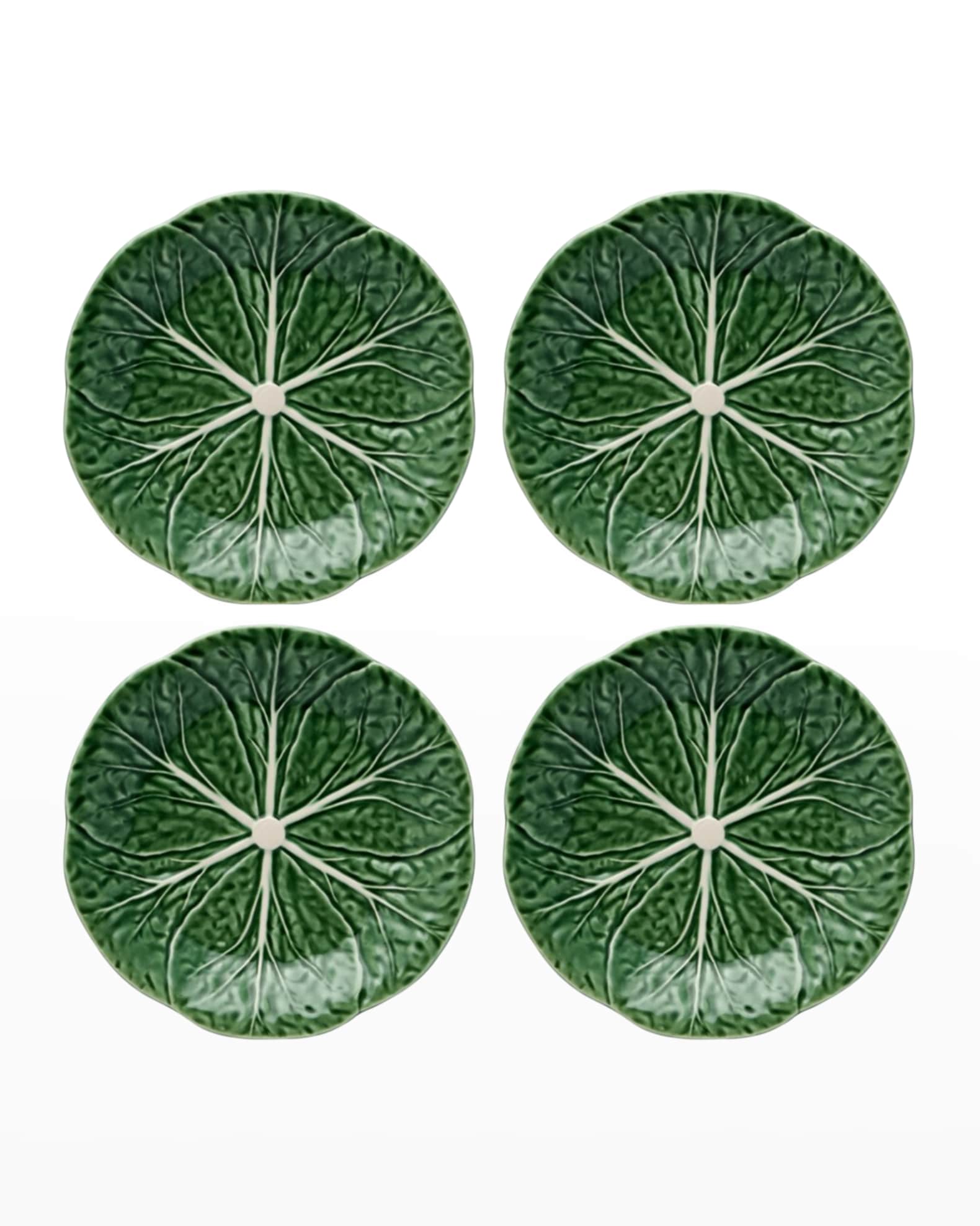 Bordallo Pinheiro Cabbage 16-Piece Dinnerware Set, Green | Horchow