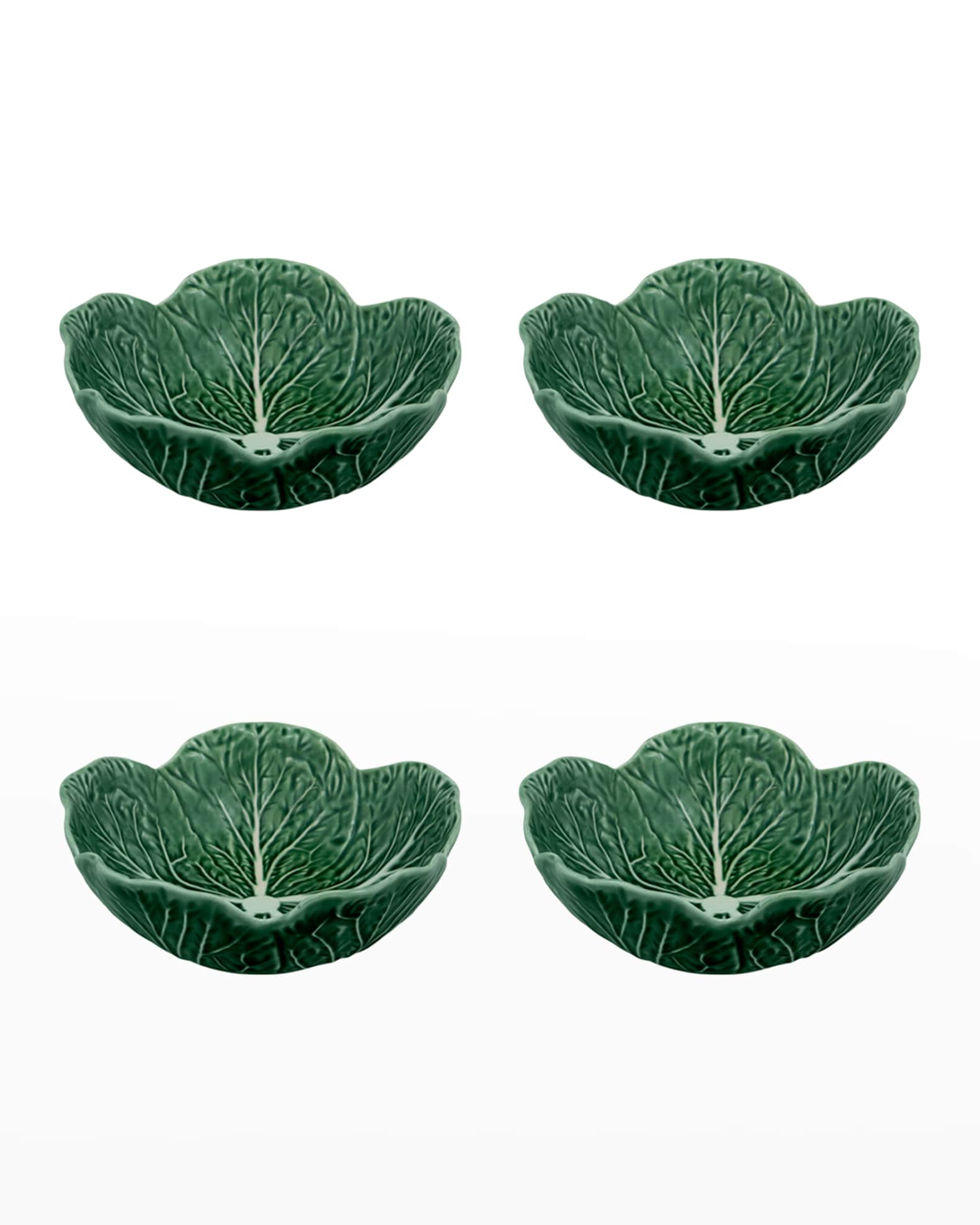 Bordallo Pinheiro Cabbage 16-Piece Dinnerware Set, Green | Horchow