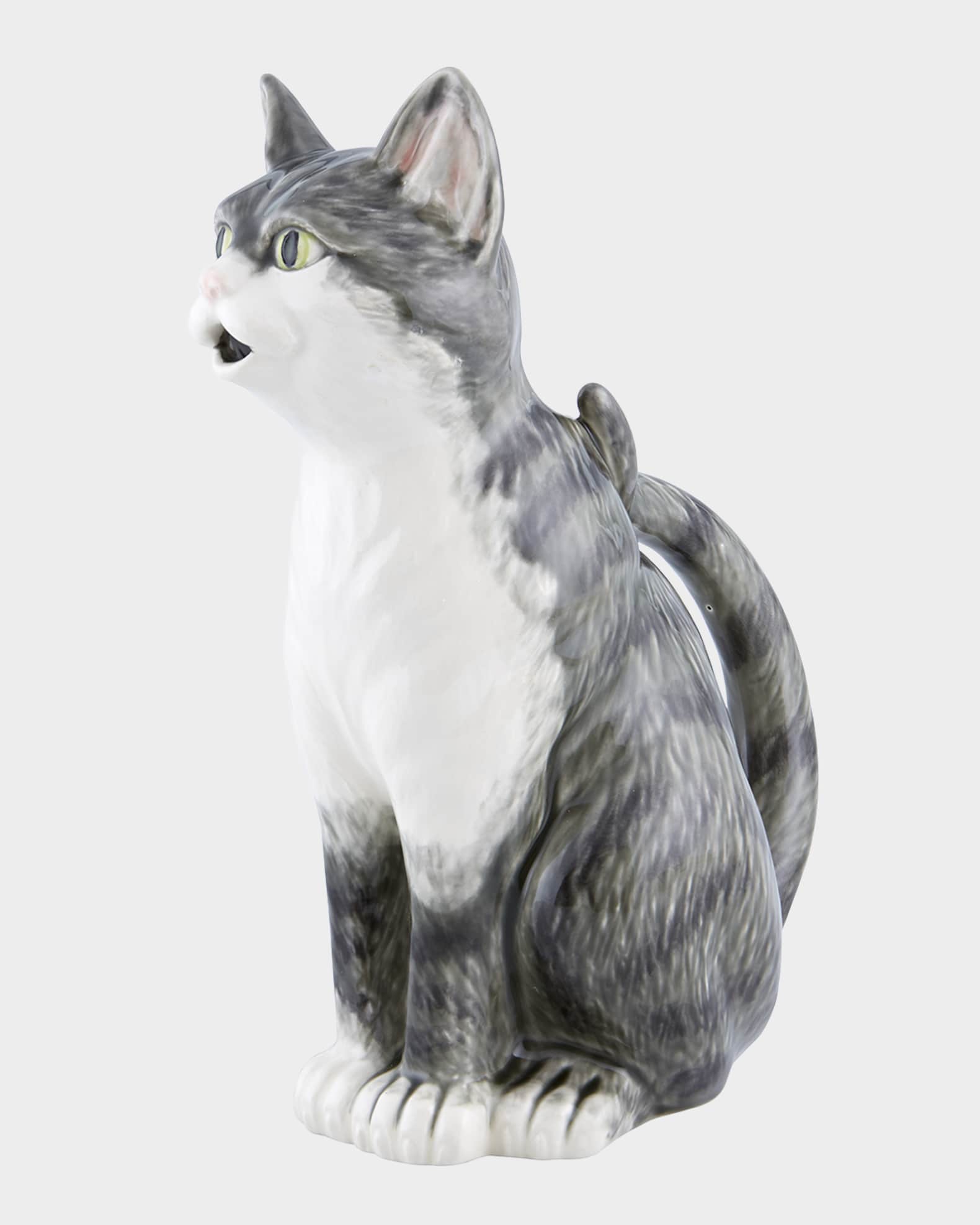 Bordallo Pinheiro Cat Pitcher | Horchow