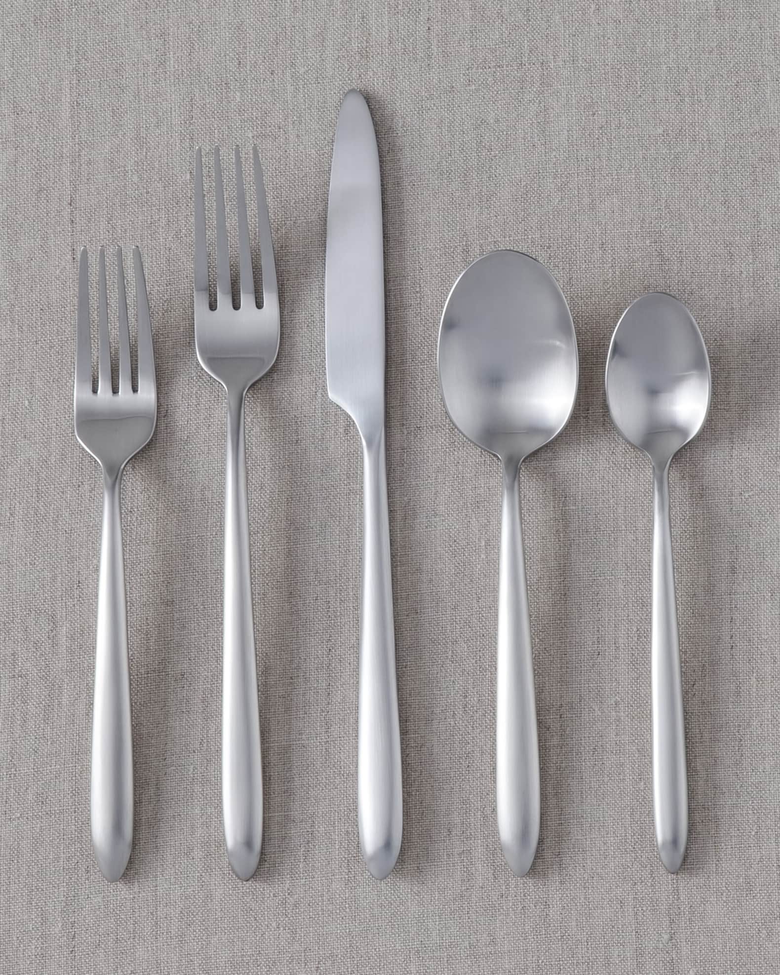 Fortessa Velo Brushed Stainless Steel 20-Piece Flatware set | Horchow