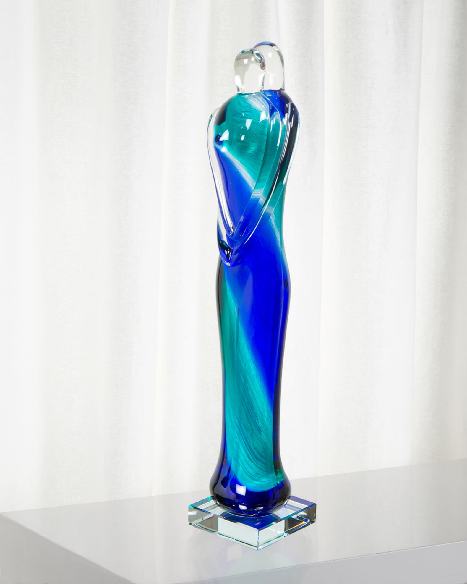 Dale Tiffany Eternal Art Glass Sculpture - 3.25" x 3.25" x 17" | Horchow