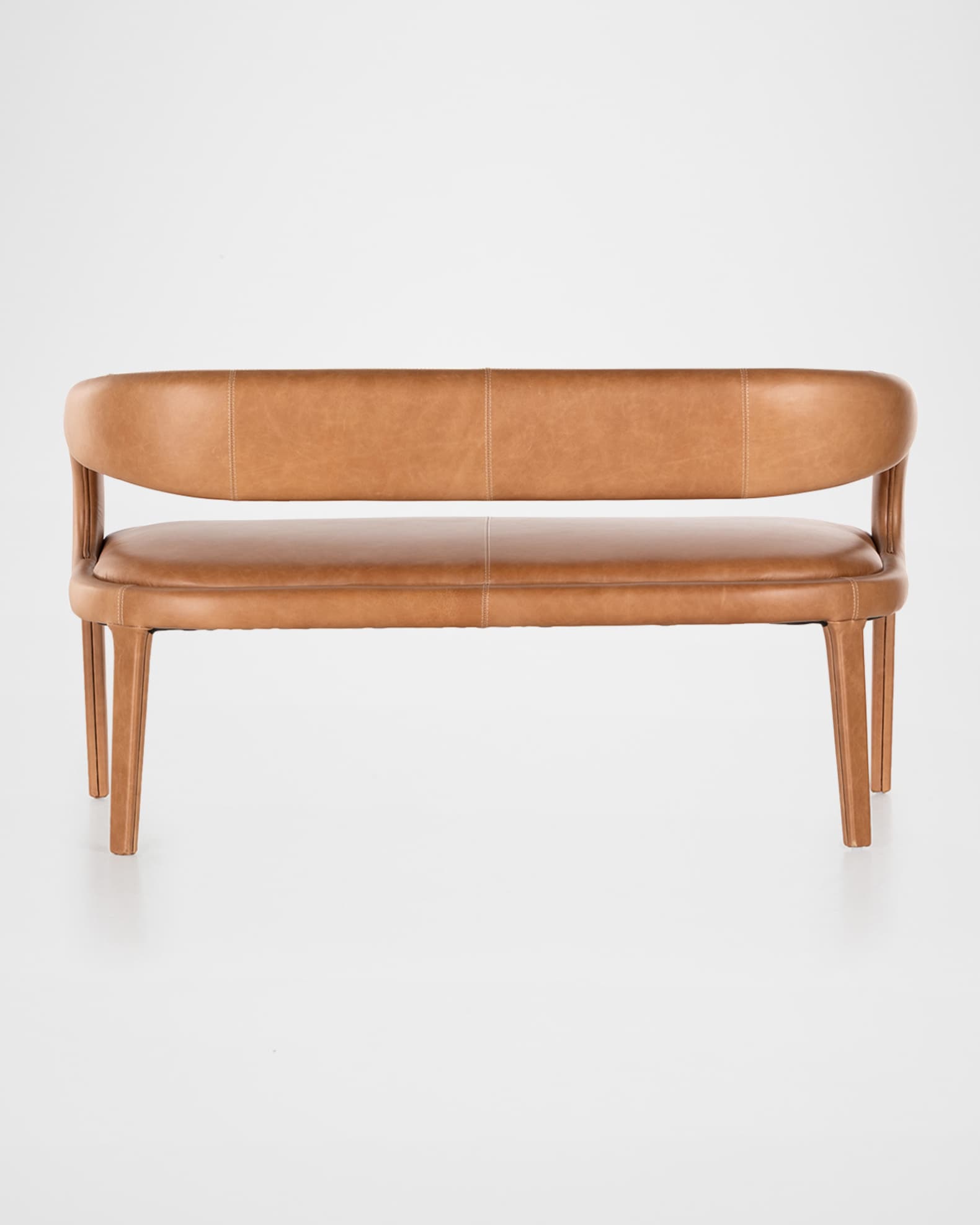 Four Hands Hawkins Leather Dining Bench | Horchow