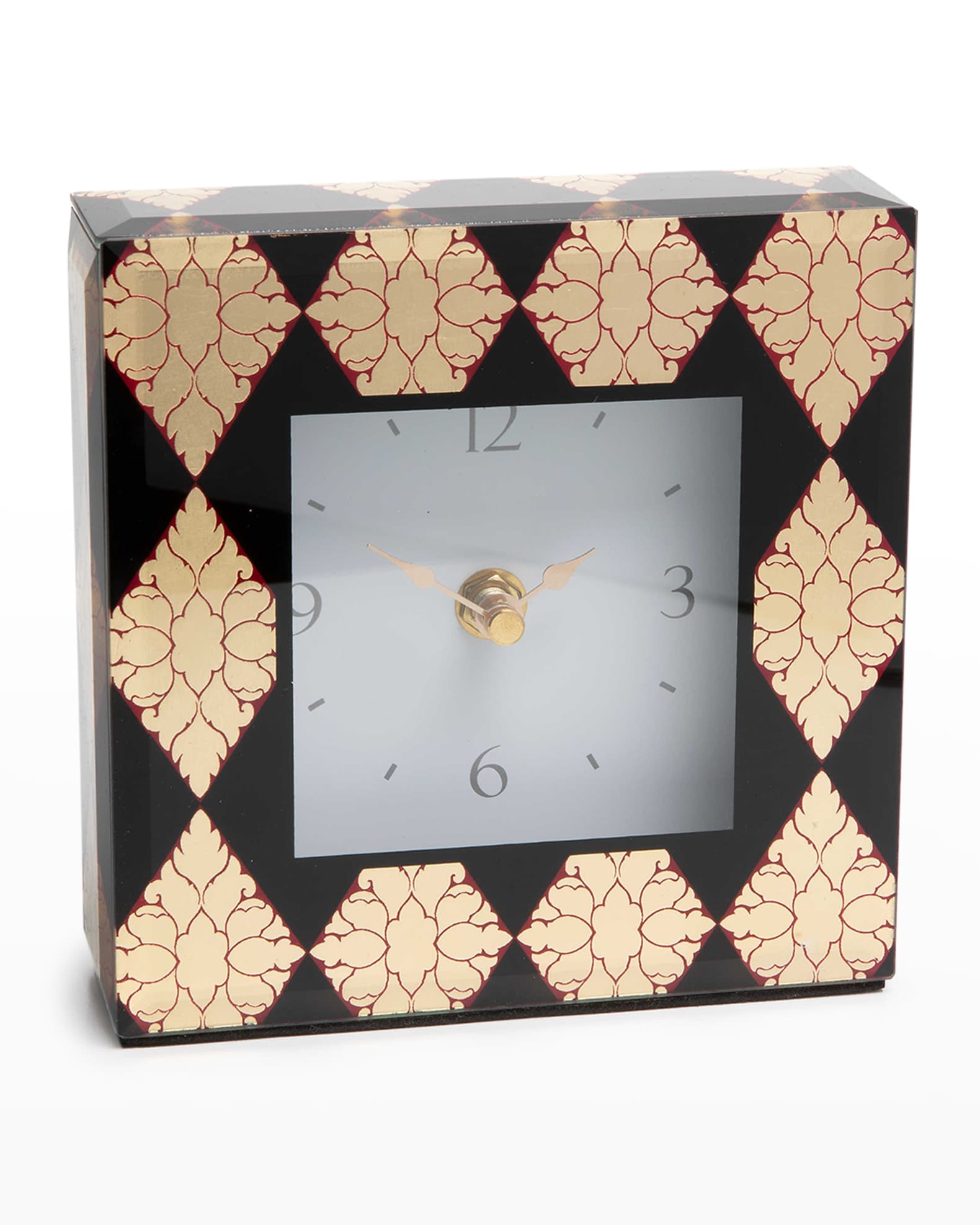 MacKenzie-Childs 6"Sq. Evenfall Desk Clock | Horchow