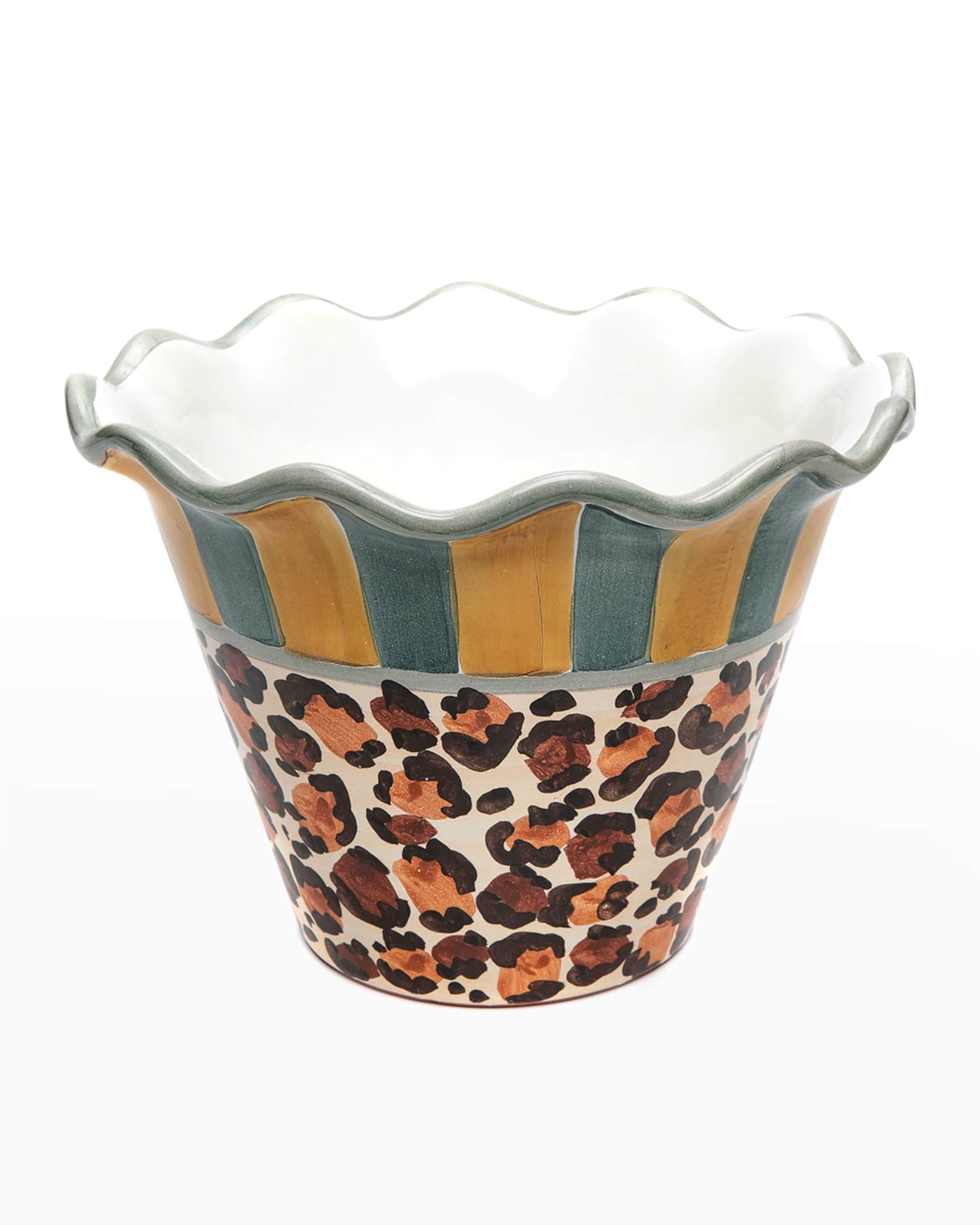 leopard hanging planter