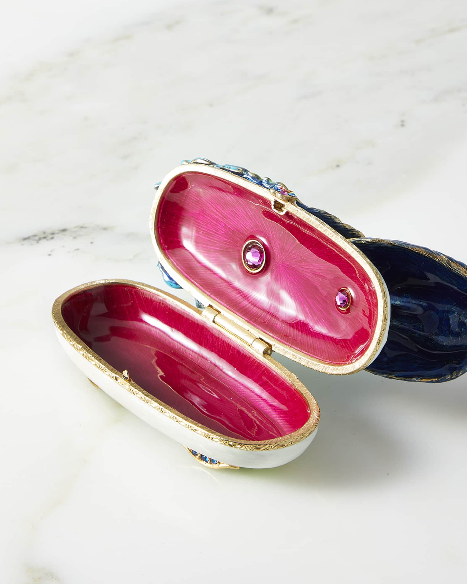 Jay Strongwater Rainbow Peacock Box | Horchow