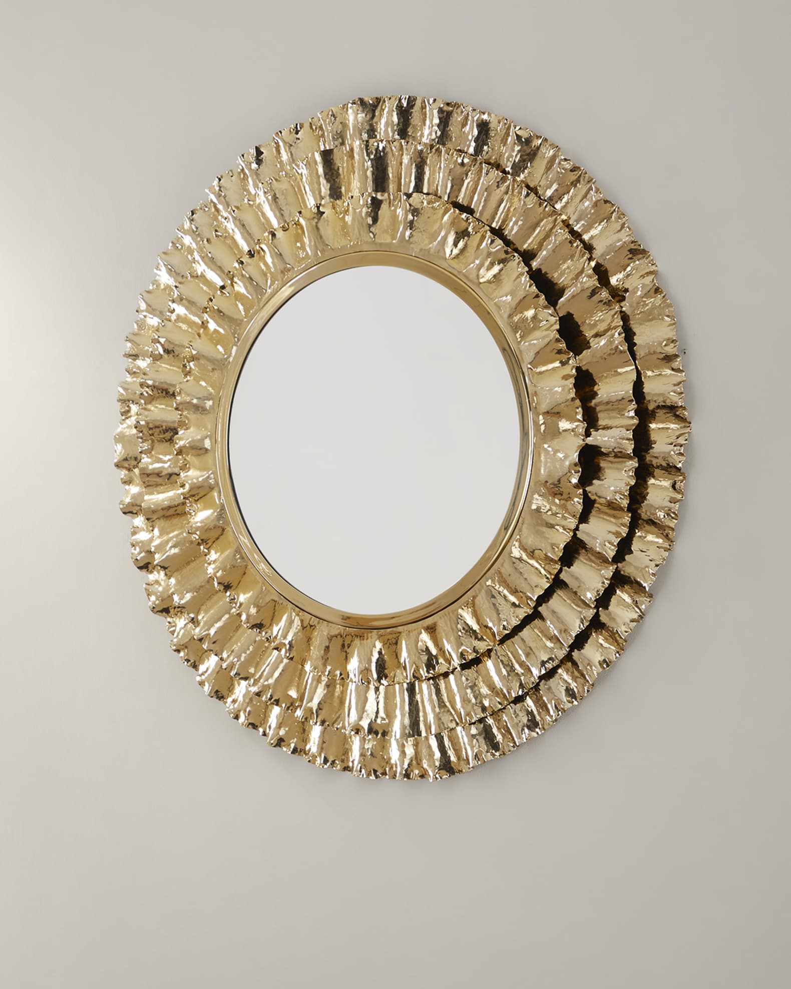 Neiman Marcus Ruffle Wall Mirror | Horchow