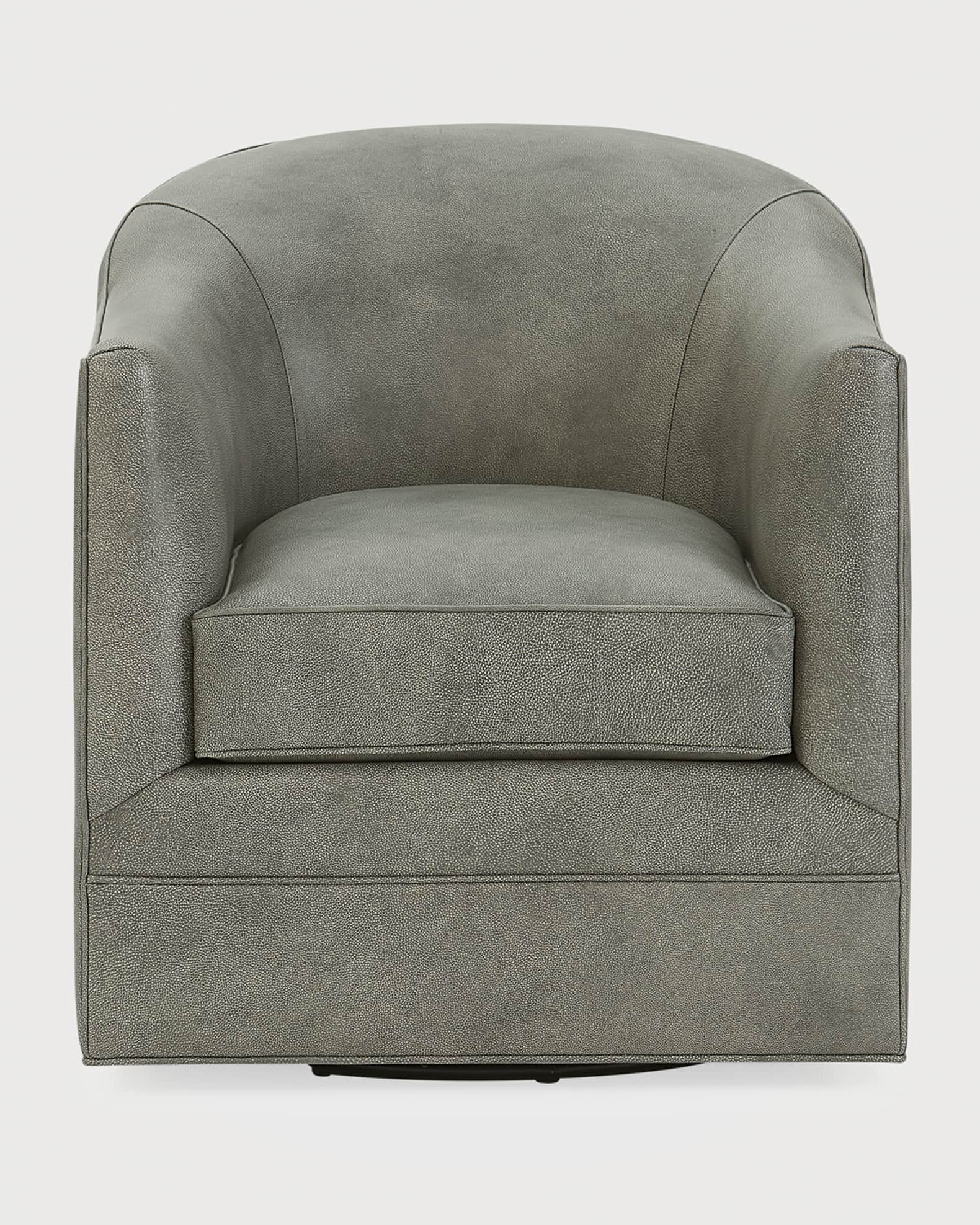 Hooker Furniture Gideon Leather Swivel Club Chair