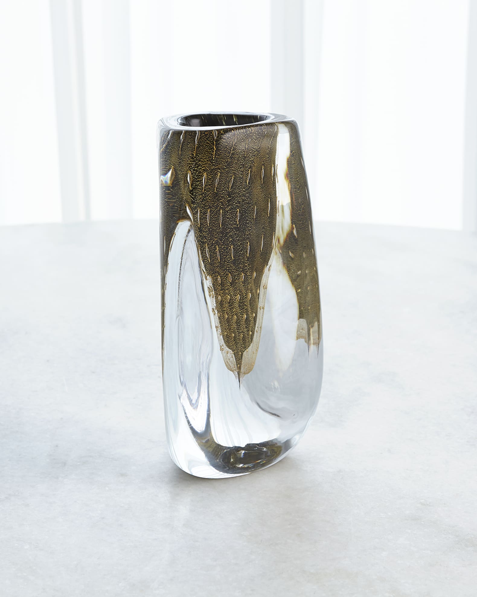 Global Views Triangular Bubbled Vase | Horchow