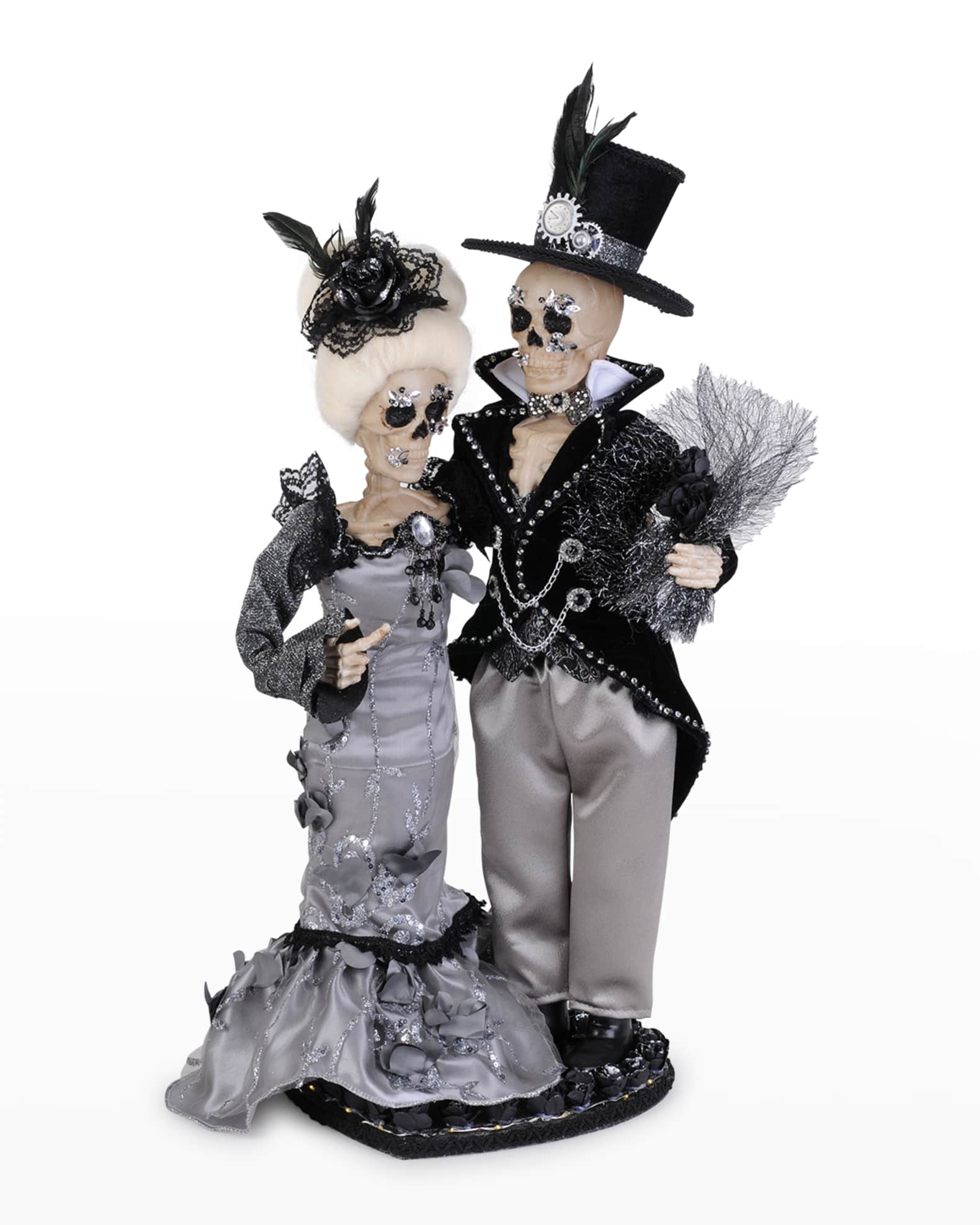 Karen Didion Originals Halloween Skeleton Couple Decor | Horchow