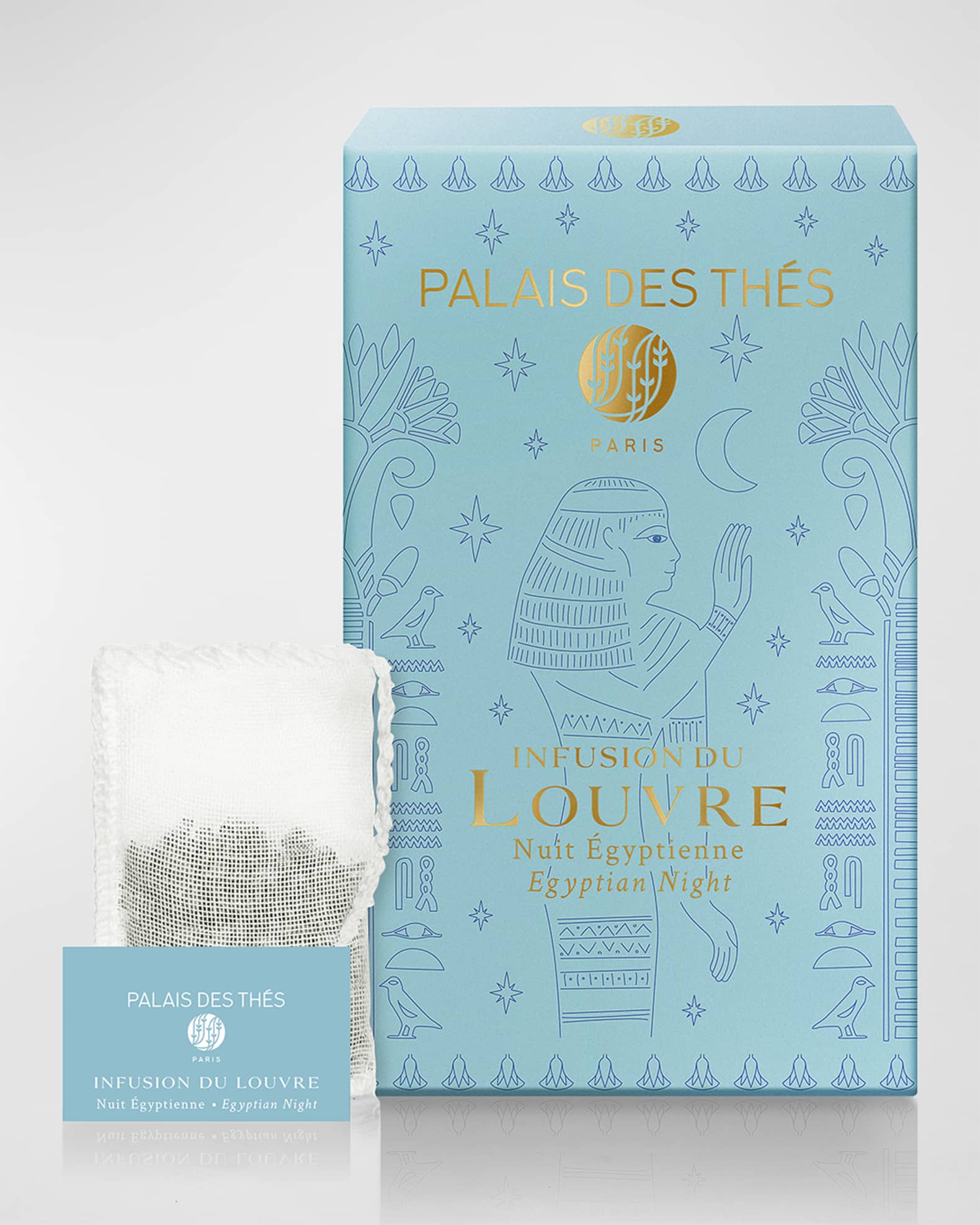 Palais des Thes x Louvre Museum Infusion Du Louvre Egyptian Night Tea Bags Box, 20 Count | Horchow