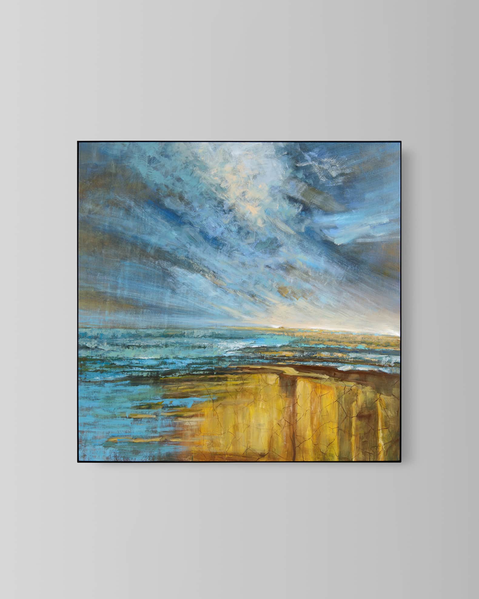 John-Richard Collection "Golden Shore" Original Art By Teng Fei | Horchow