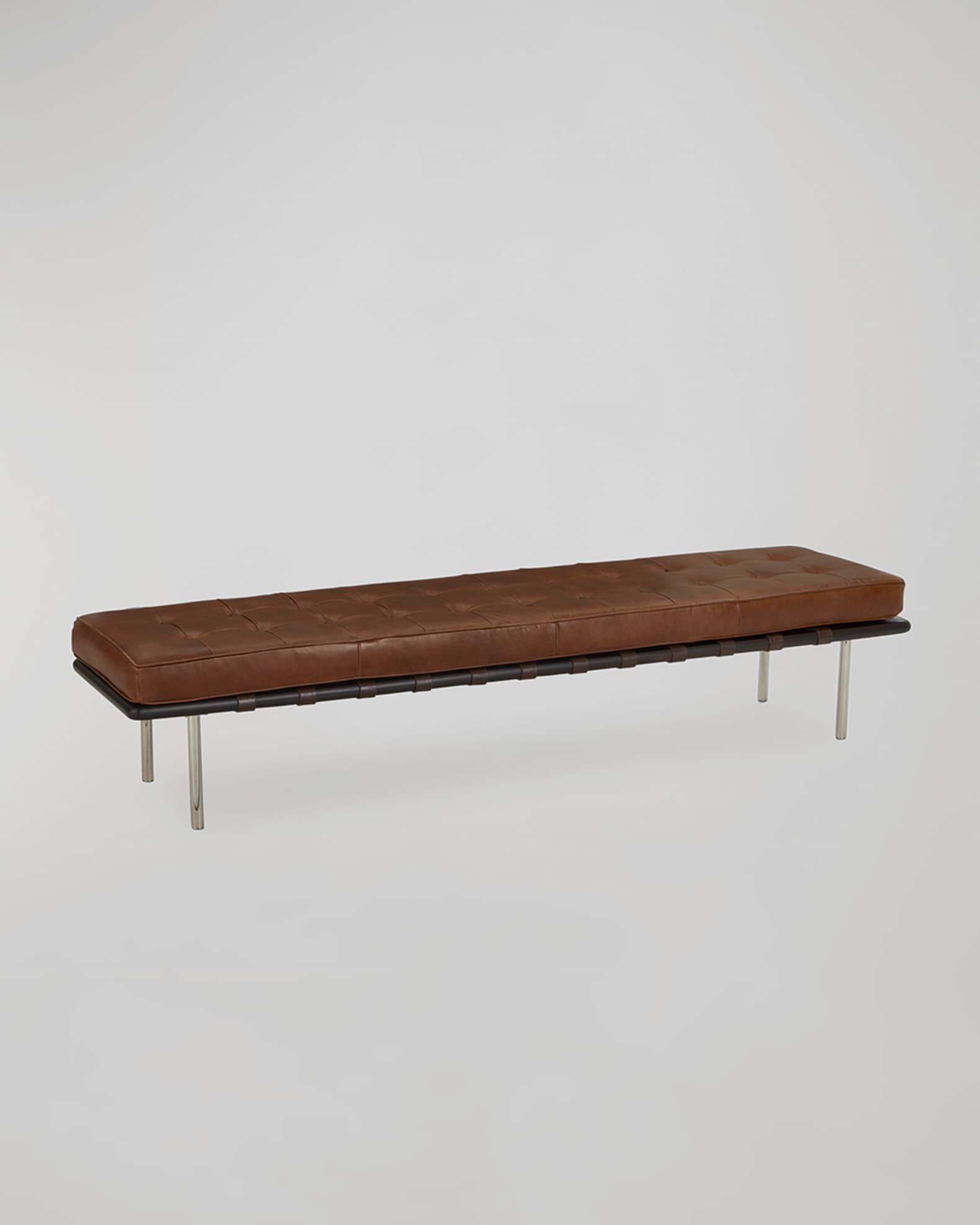 Regina Andrew Tufted Leather Gallery Bench | Horchow