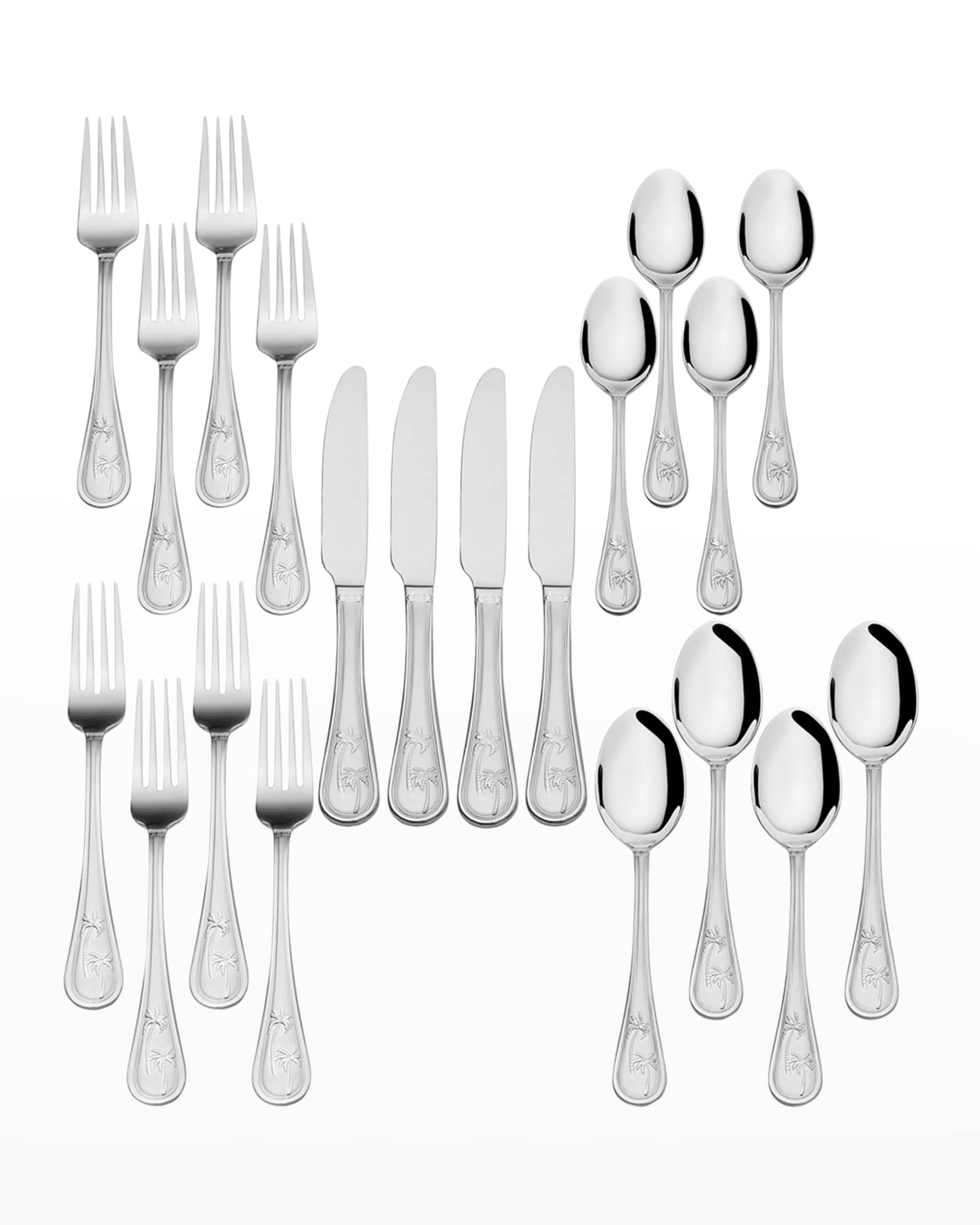Towle Silversmiths 20-Piece Palm Breeze Flatware Set | Horchow