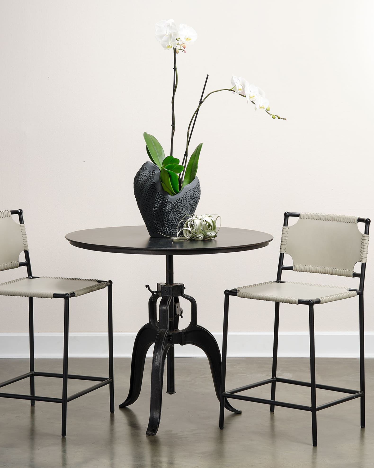 Jamie Young Asher Leather Bar Stool, 29" | Horchow