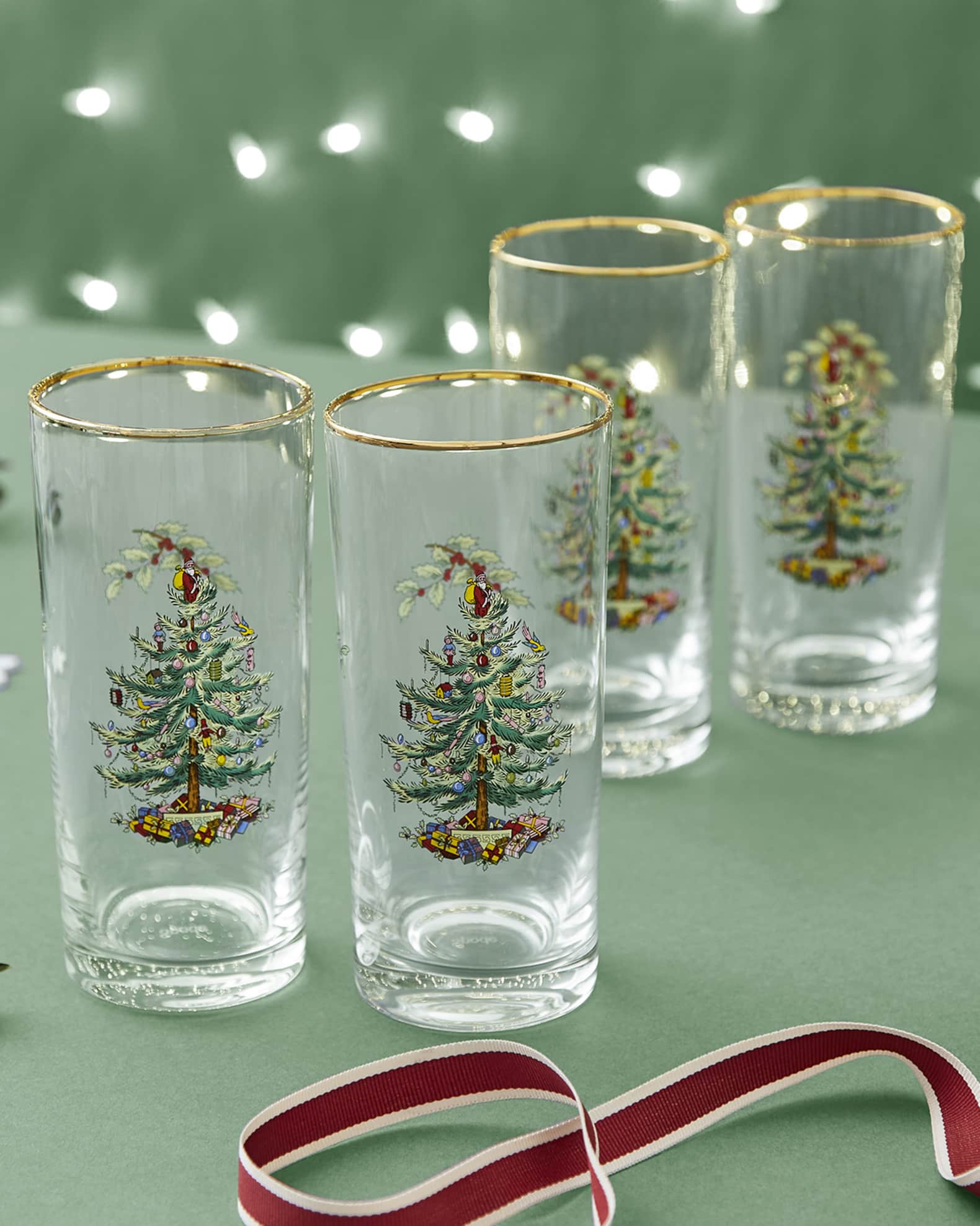 Spode Christmas Tree Highball Glasses, Set of 4 | Horchow