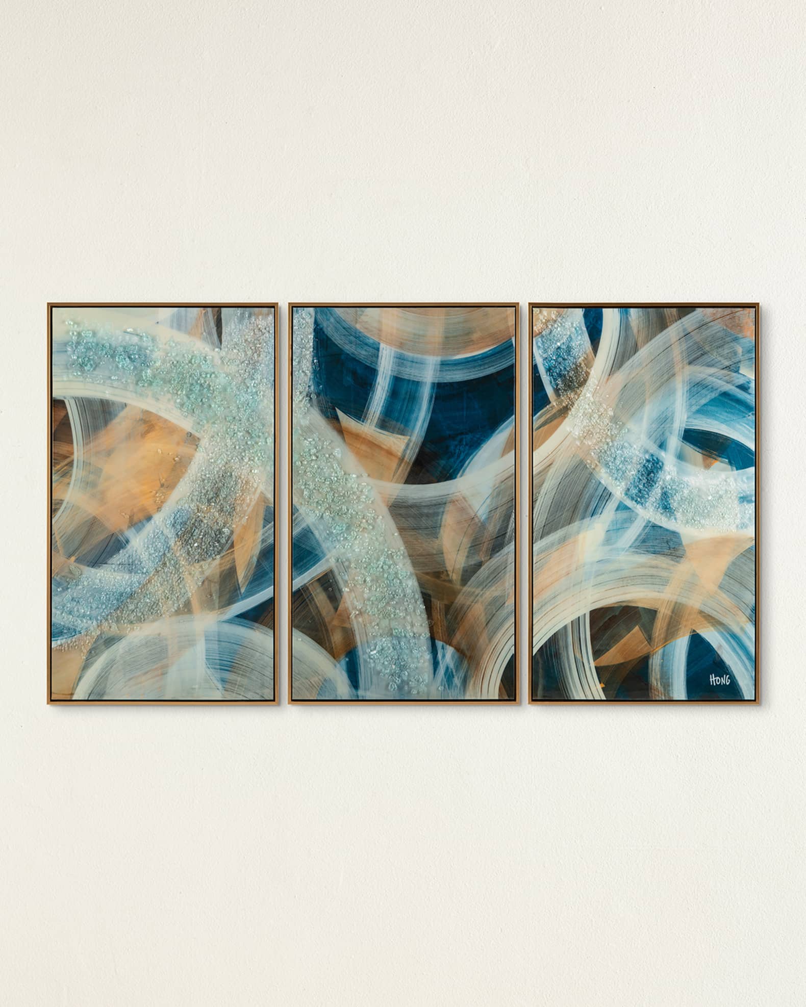 John-Richard Collection "Keep On Spinning Triptych" Giclee | Horchow