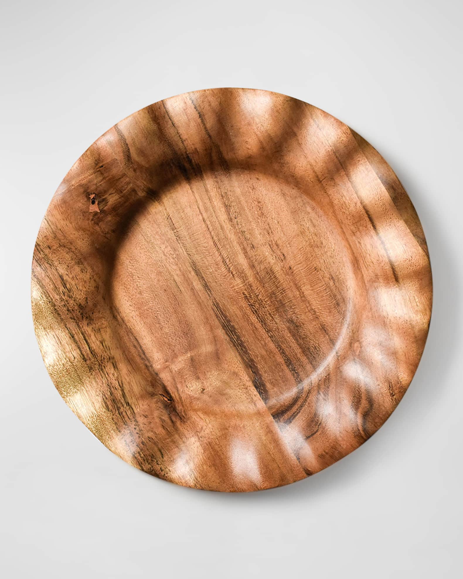 Coton Colors Fundamental Wood Ruffle Salad Plate | Horchow