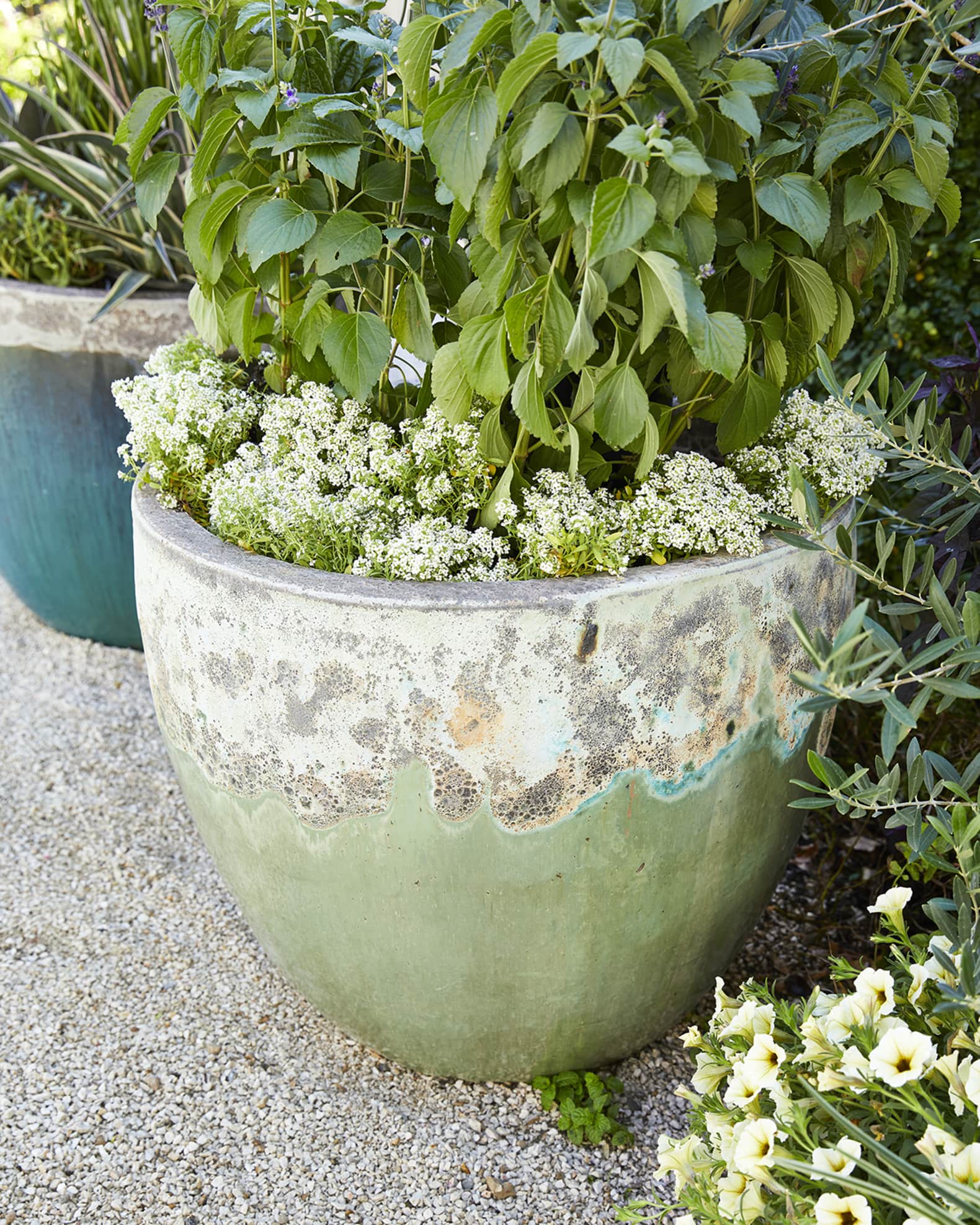 Emissary Trading Round Ceramic Planter | Horchow