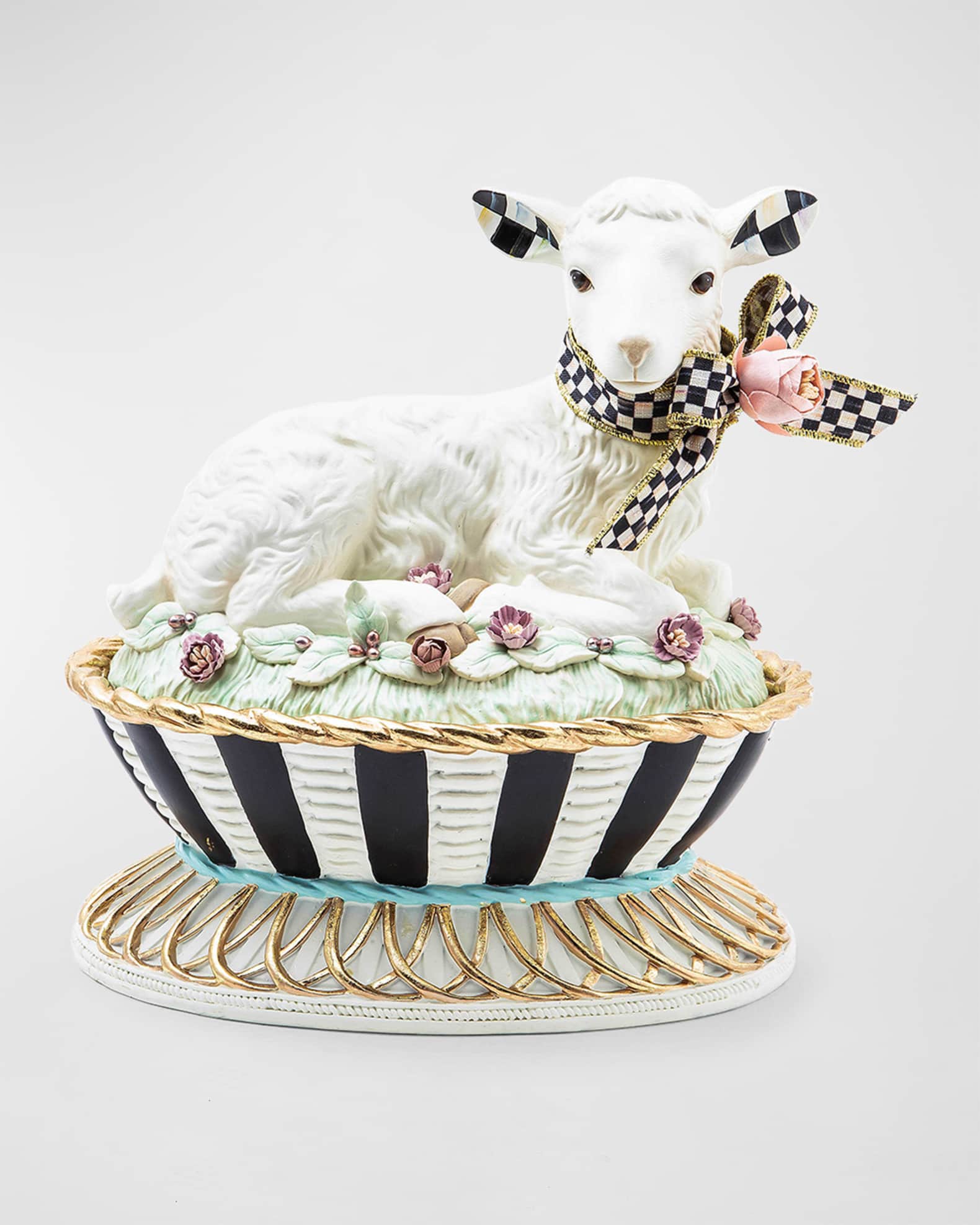 MacKenzie-Childs Sweet Shop Lamb Basket | Horchow