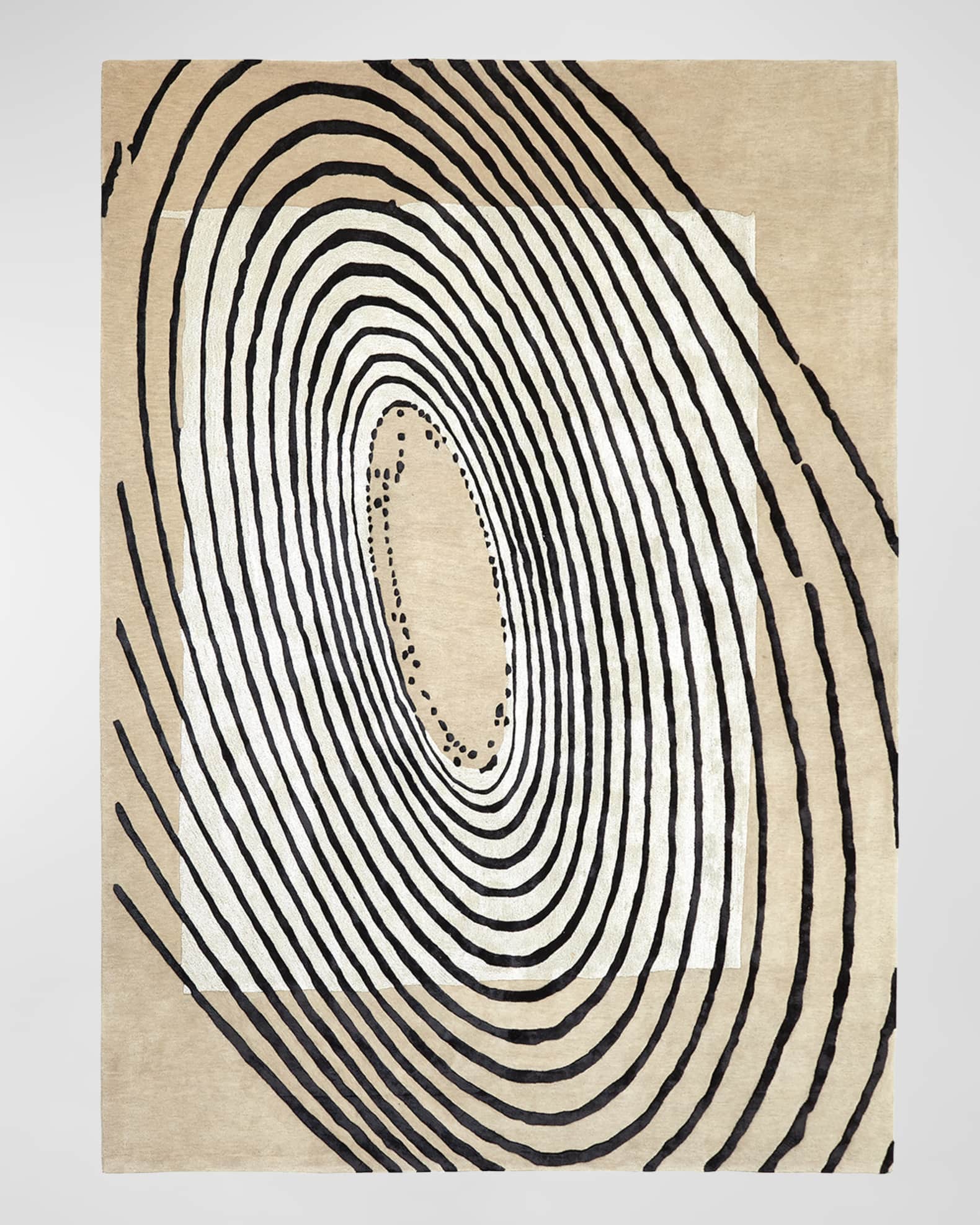 Global Views Concentric Circles Hand-Tufted Rug, 6' x 9' | Horchow