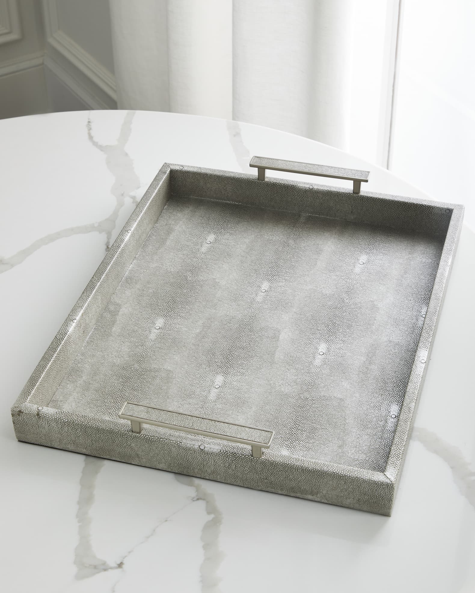 Jamie Young Rectangle Faux Shagreen Tray | Horchow