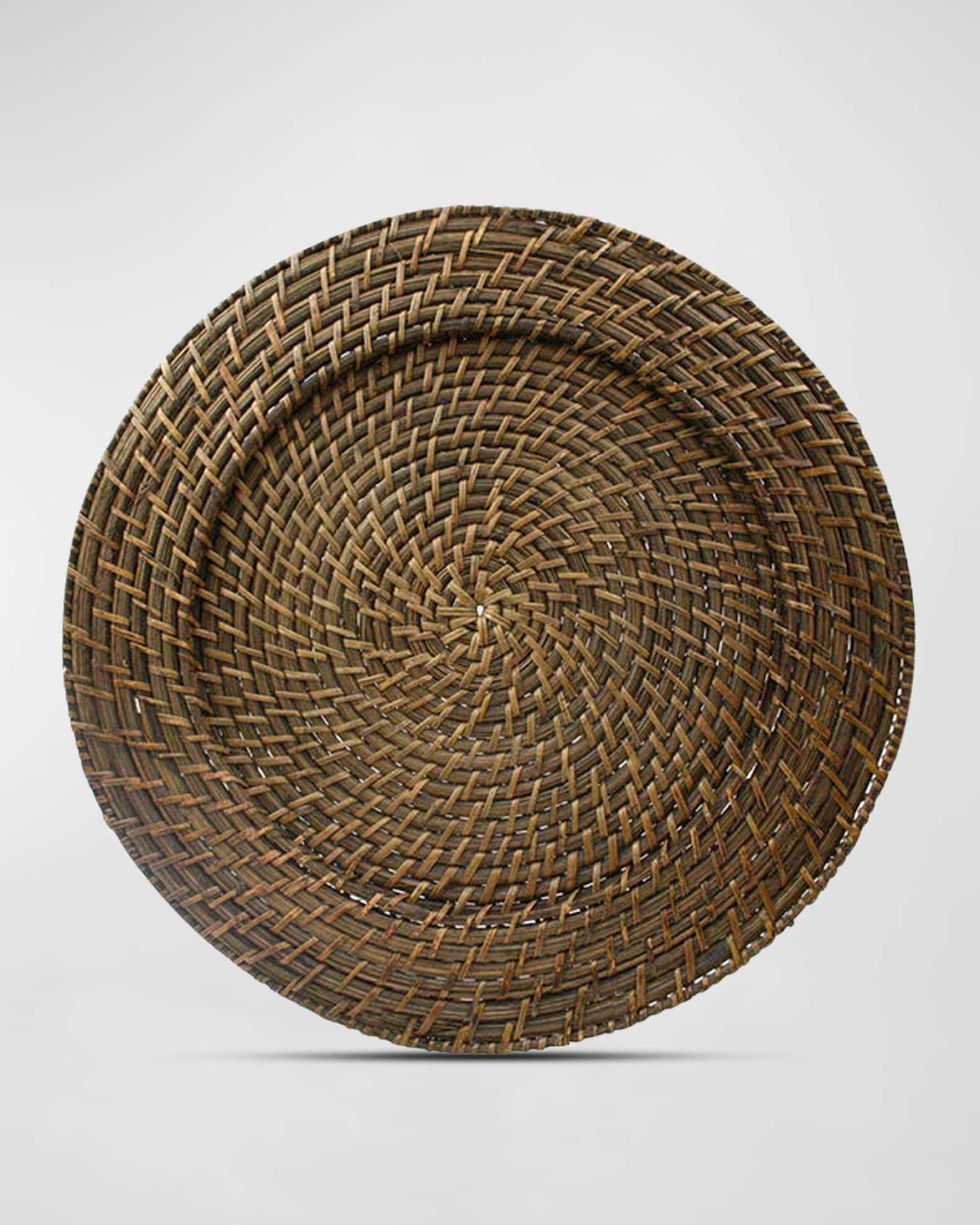 American Atelier Round Rattan Charger, Set of 4 | Horchow