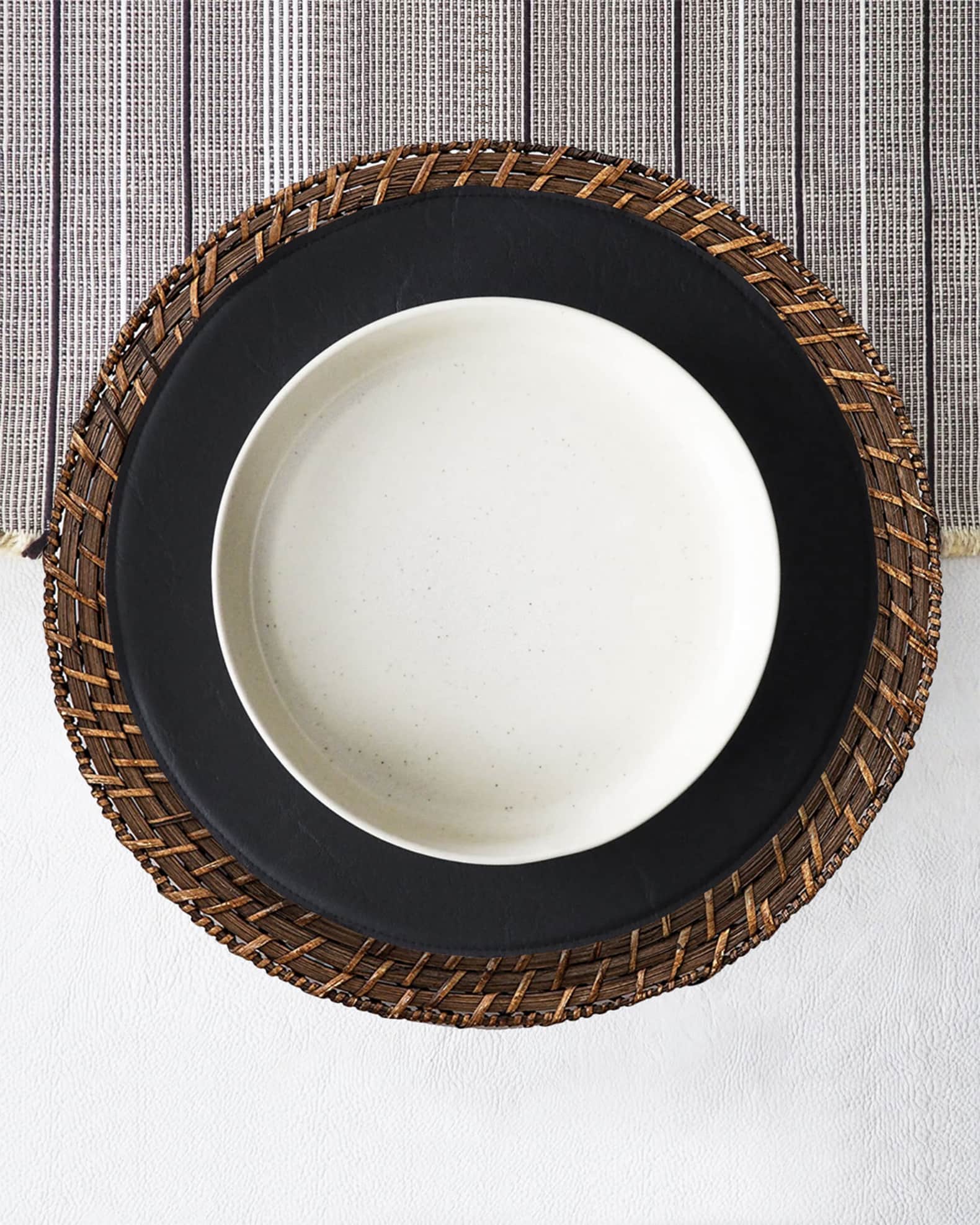 American Atelier Round Rattan Charger, Set of 4 | Horchow