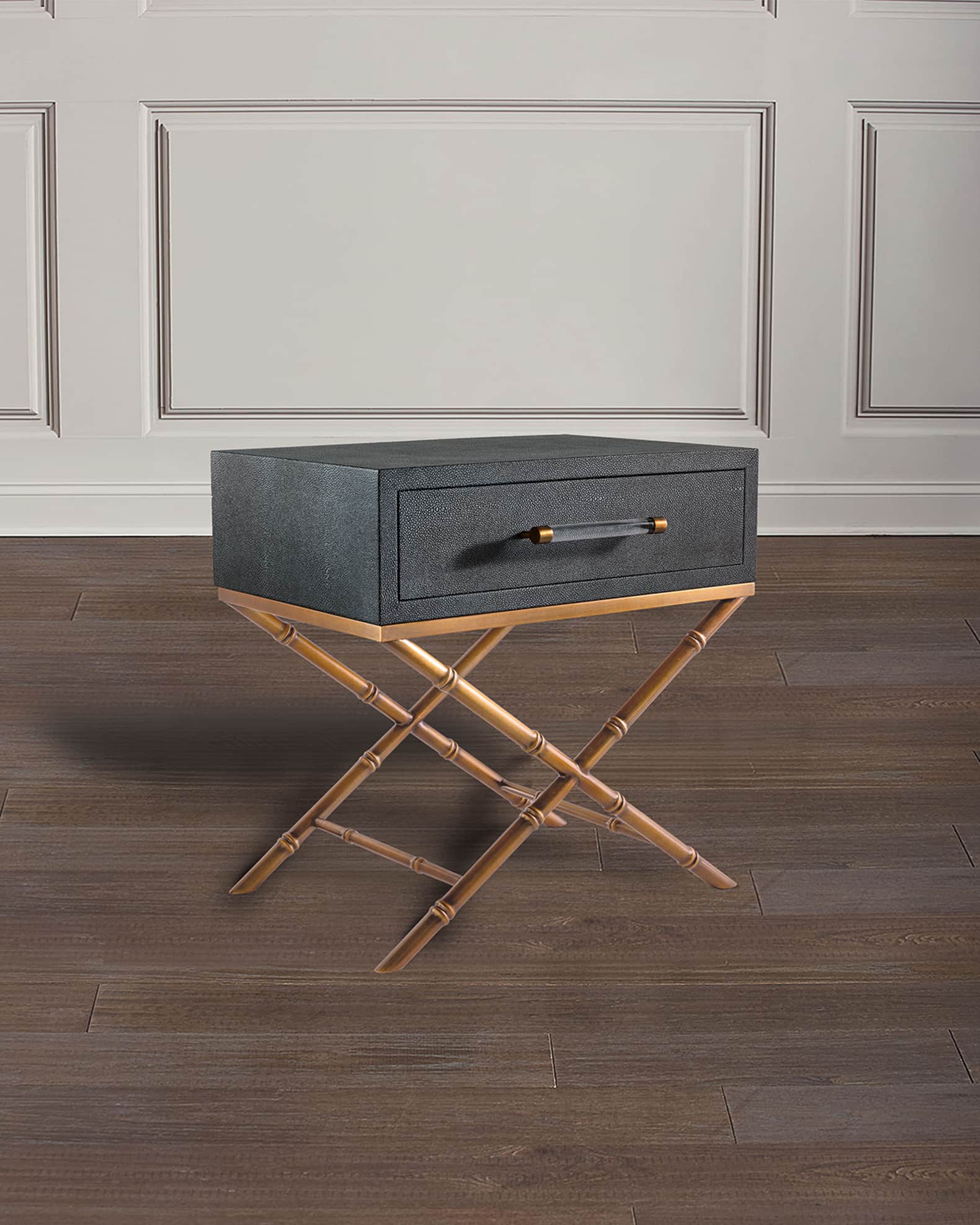 Port 68 Cairo Faux Shagreen End Table | Horchow
