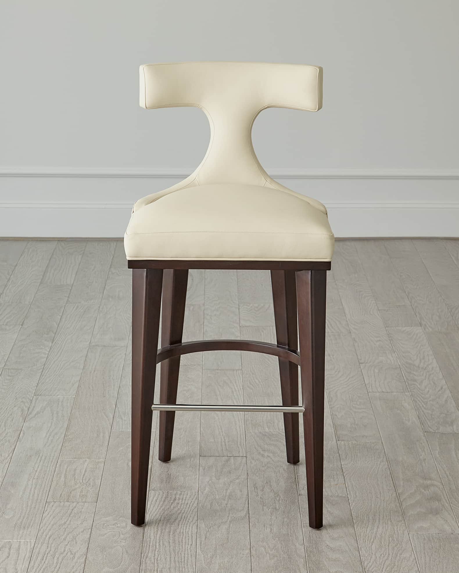 Michael CF Chan for Global Views Anvil Leather Barstool, 31" | Horchow