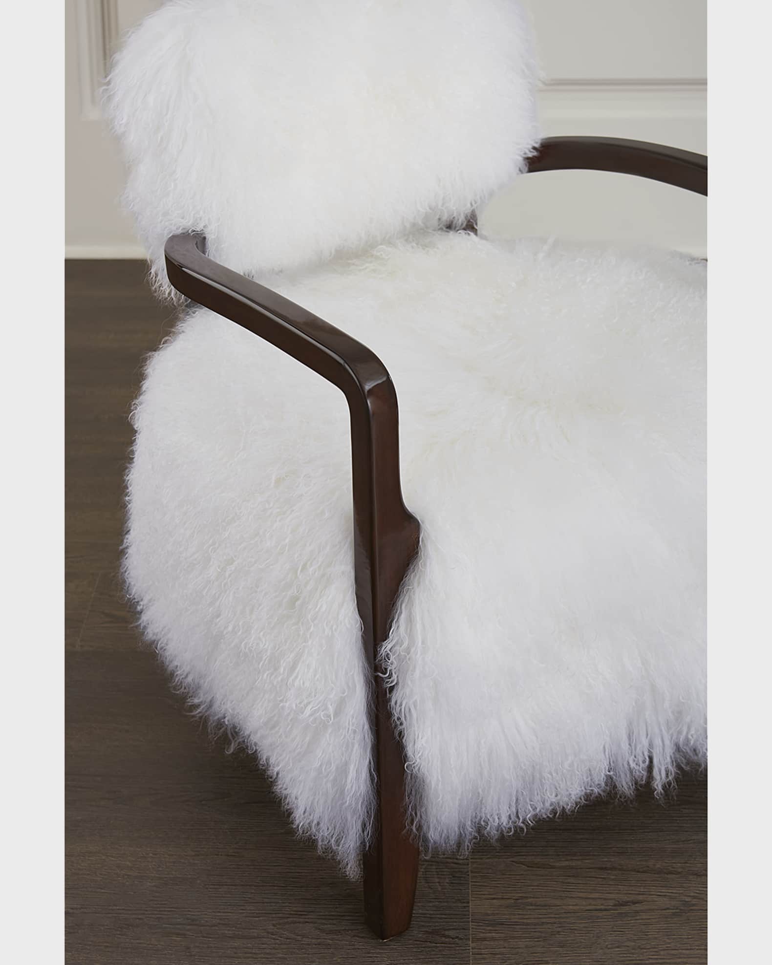 Interlude Home Royce Sheepskin Lounge Chair | Horchow