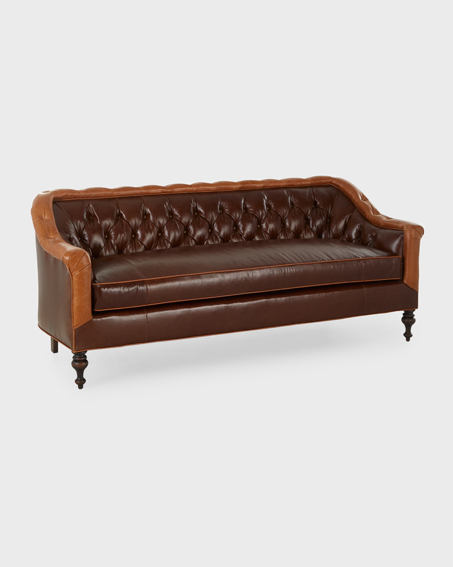 Old Hickory Tannery Blakely Leather Tufted Sofa 89 Horchow