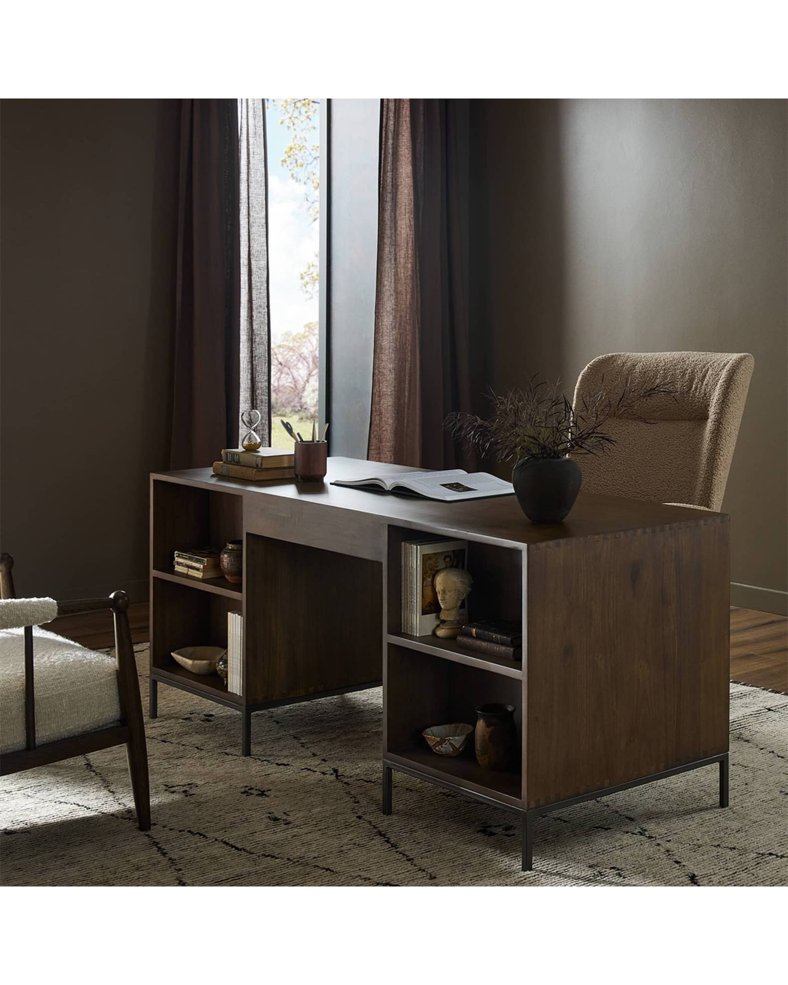 Four Hands Trey Executive Desk | Horchow
