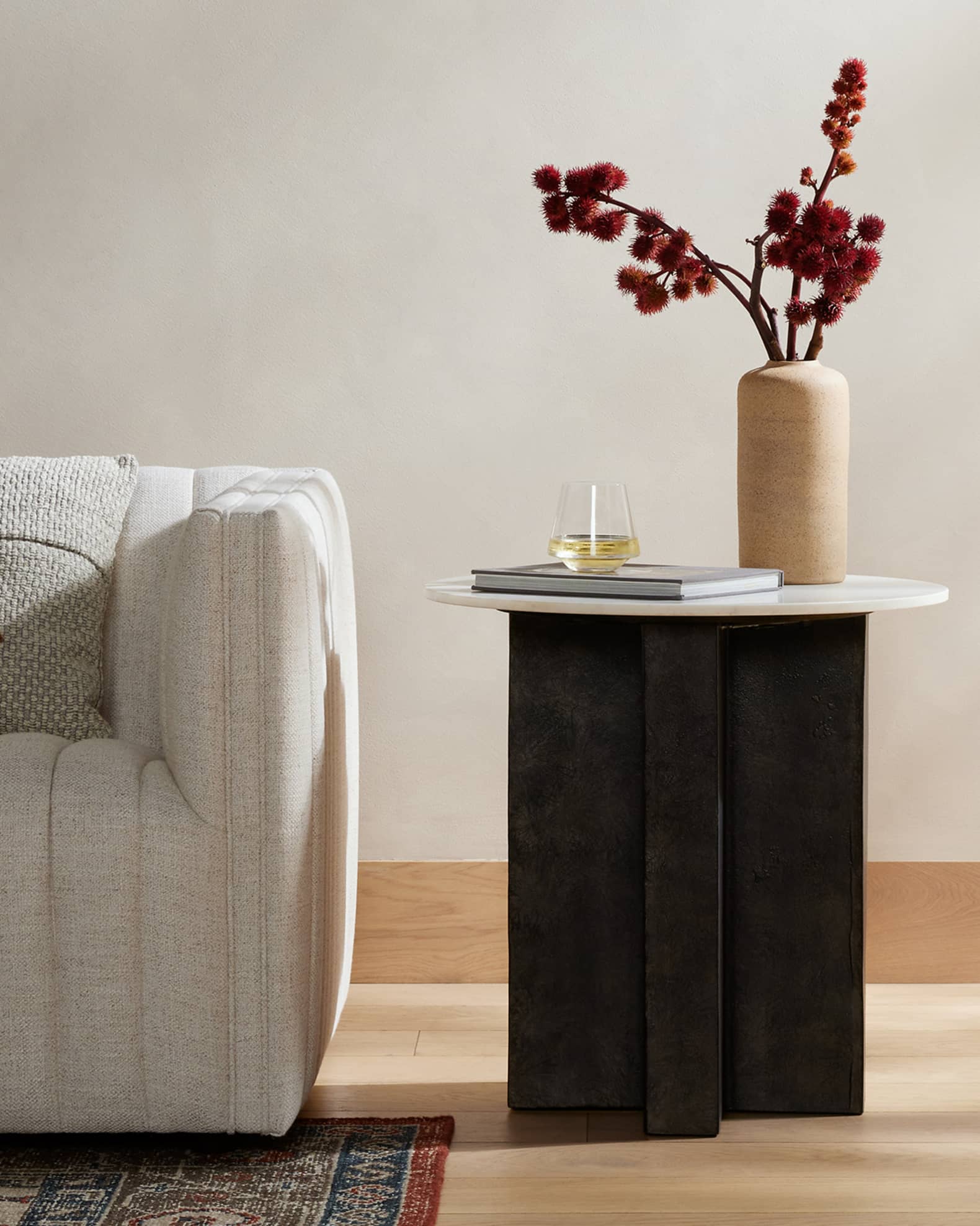 Four Hands Terrell Round End Table | Horchow