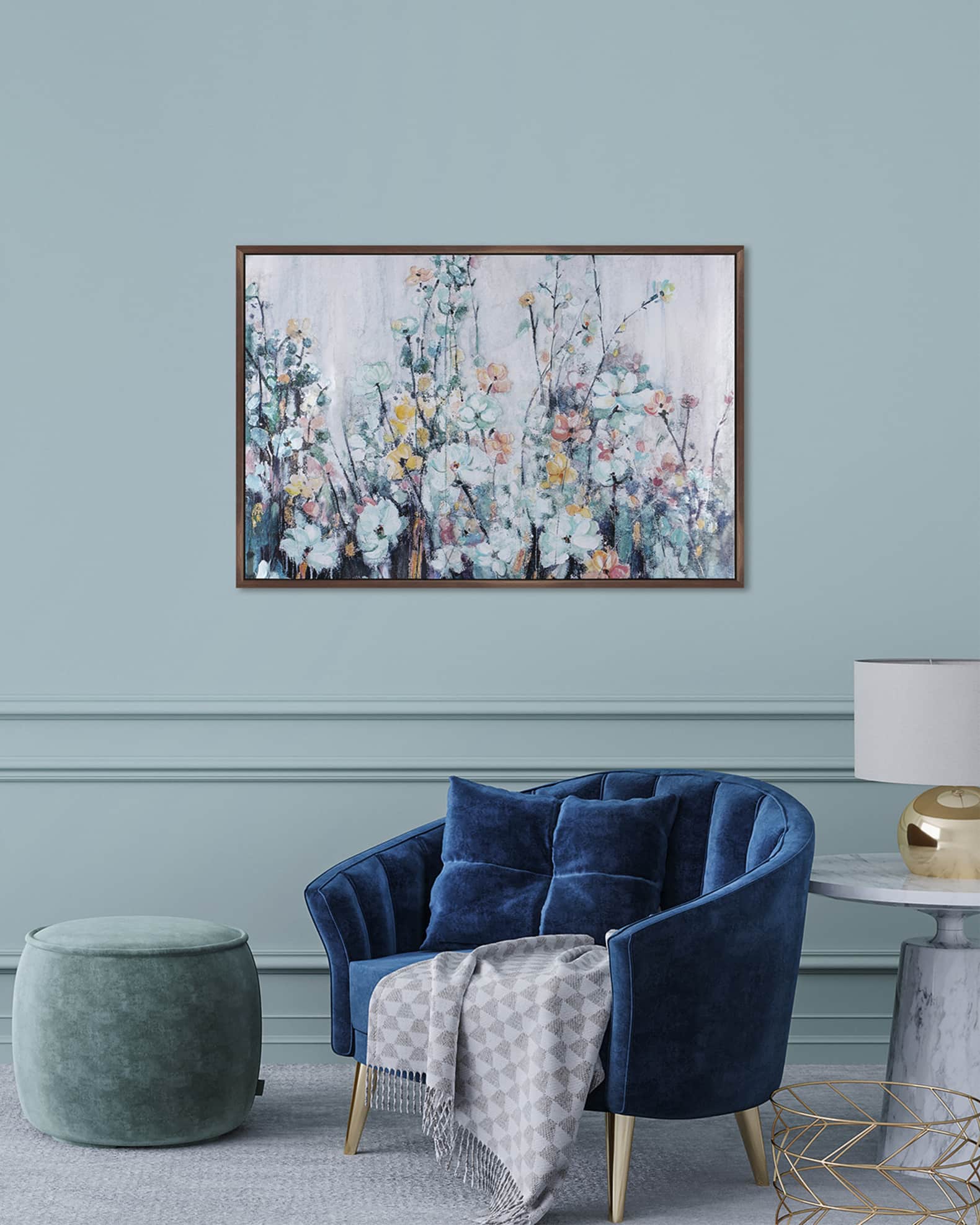 The Oliver Gal Artist Co. Mint Blooms Giclée | Horchow