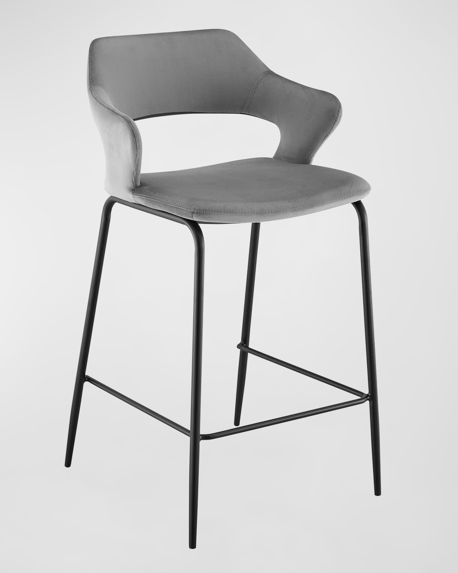 Euro Style Vidar Velvet Counter Stool | Horchow