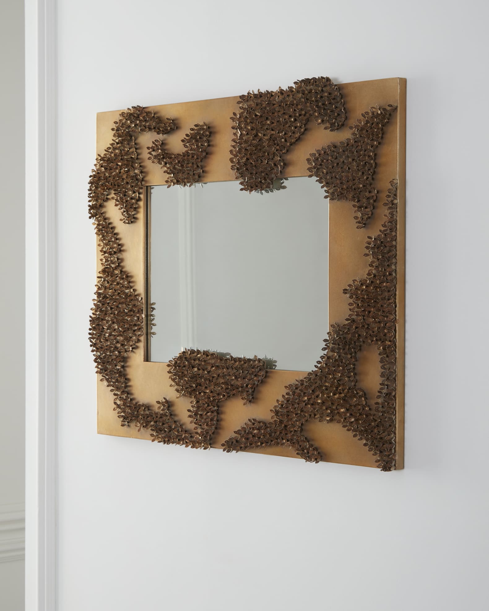 Neiman Marcus Textured Rectangular Accent Mirror | Horchow