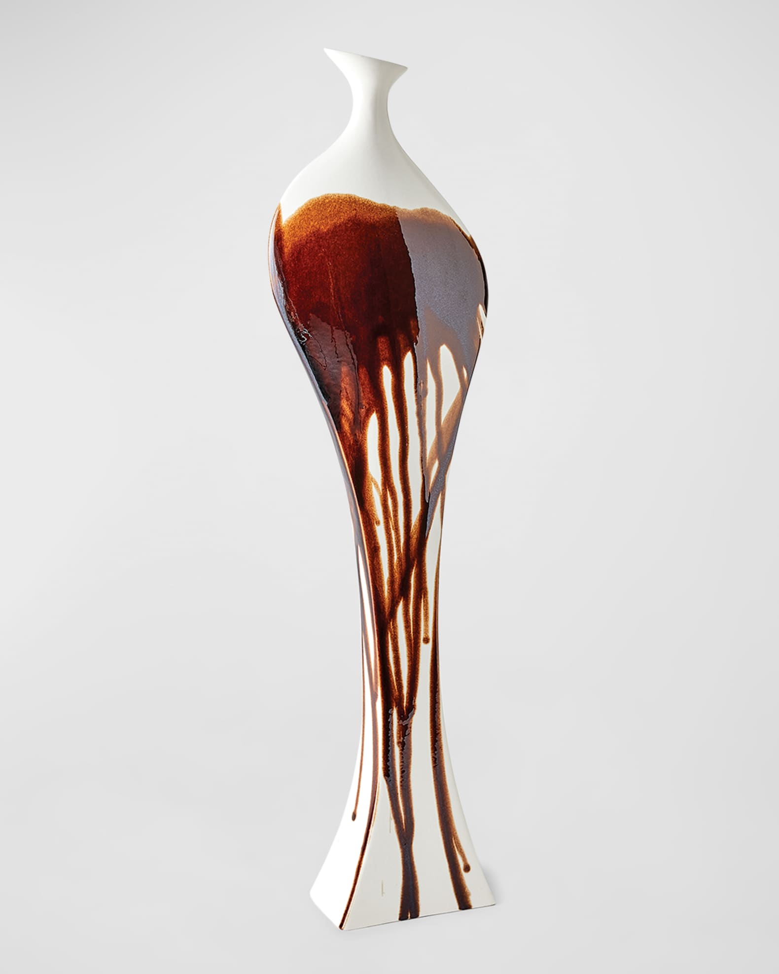 Global Views Garnet Splash Large Curvy Bottle | Horchow