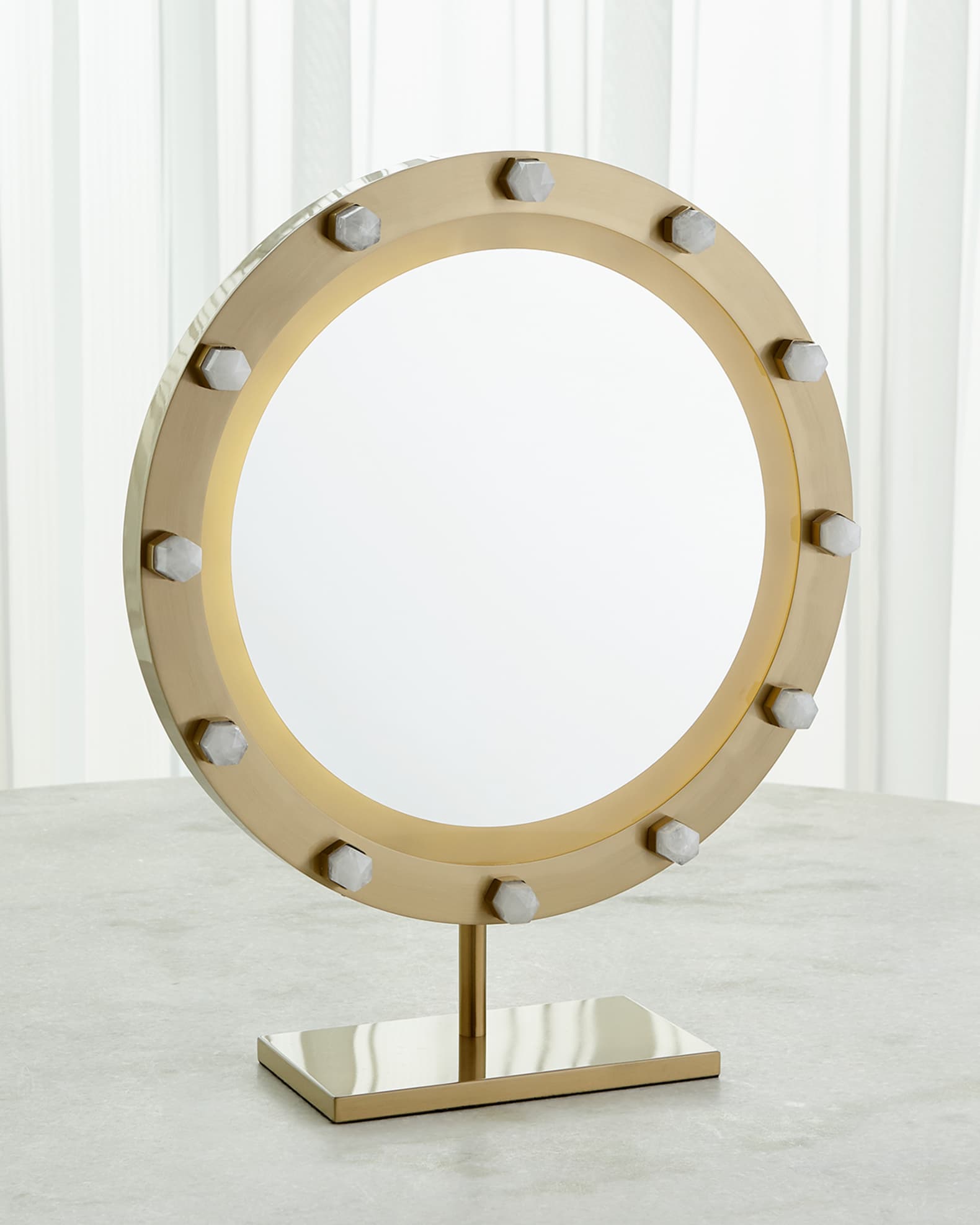 Global Views Quartz Vanity Mirror | Horchow