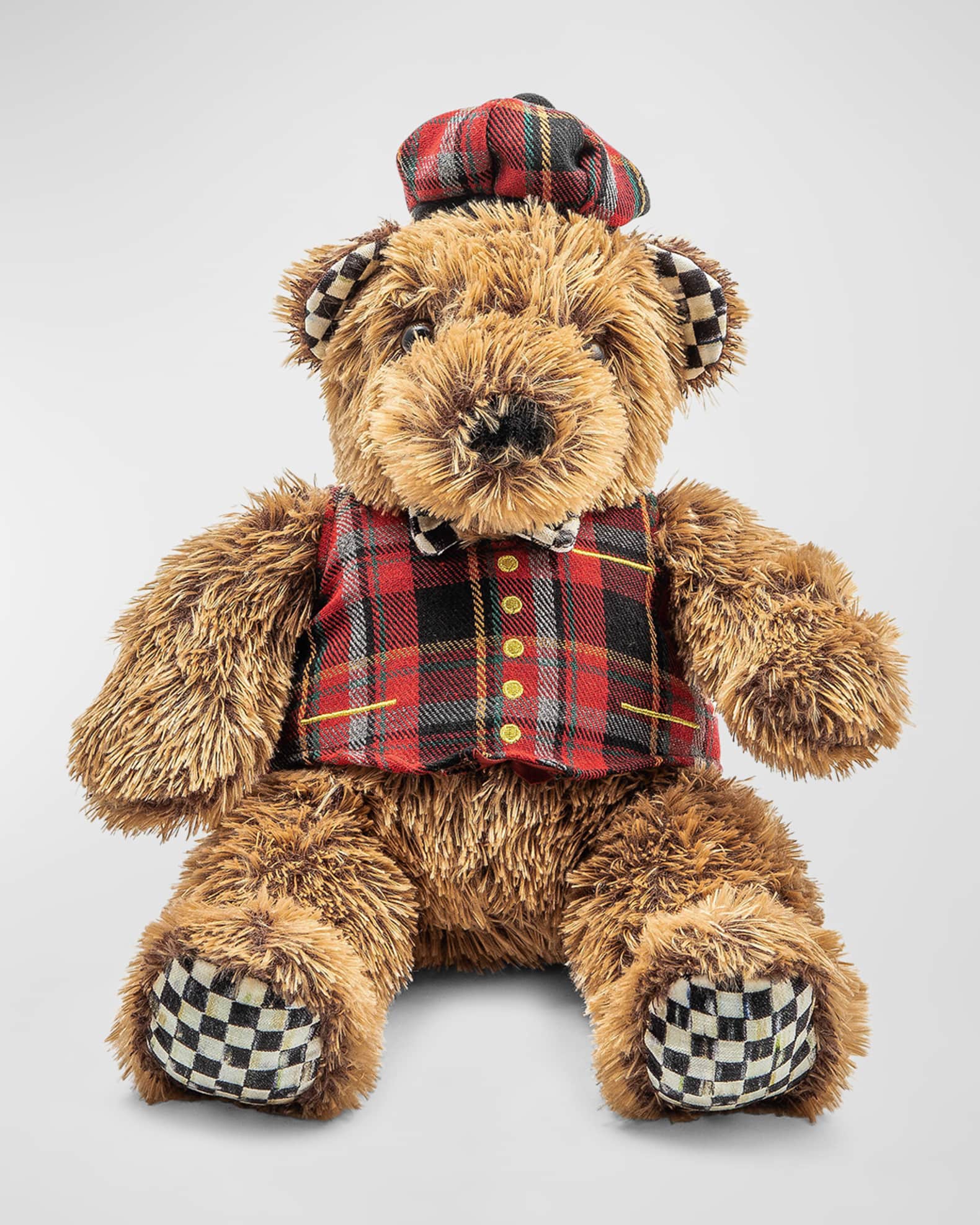 MacKenzie-Childs Tartastic Mac the Bear Stuffed Teddy Bear | Horchow
