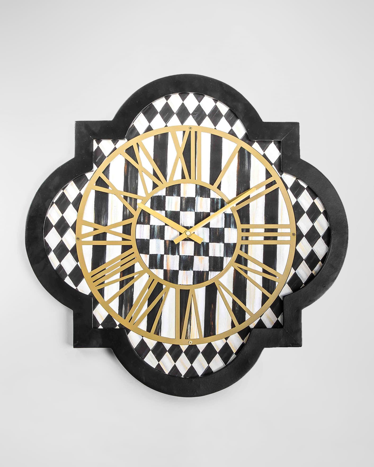MacKenzie-Childs Courtly Check Tile Wall Clock | Horchow