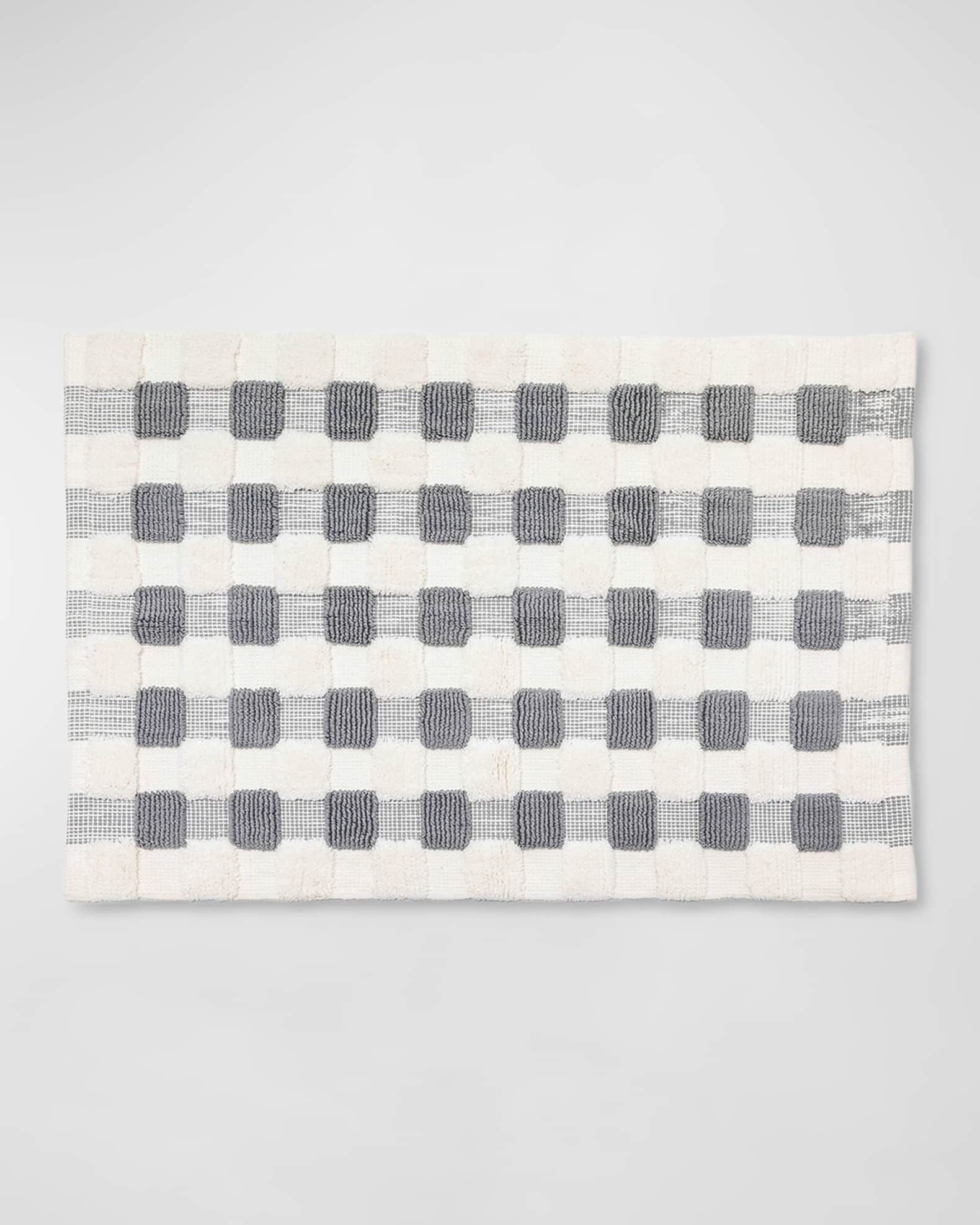 MacKenzie-Childs Texture Check Cotton Bath Rug | Horchow