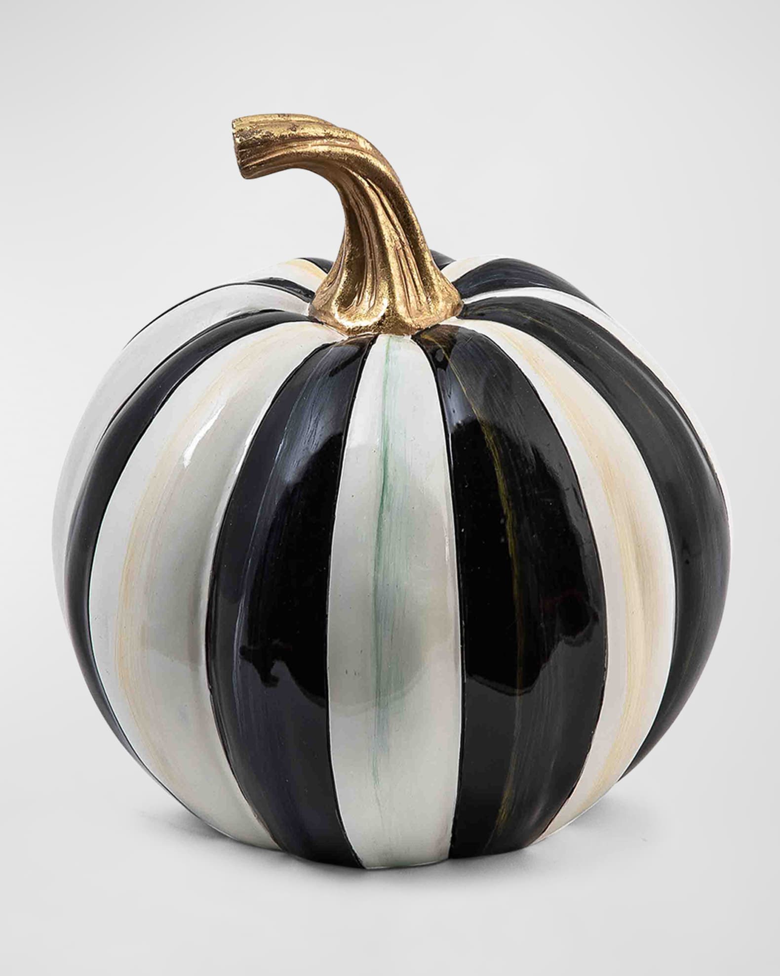 MacKenzie-Childs Courtly Stripe Glossy Pumpkin, Small | Horchow