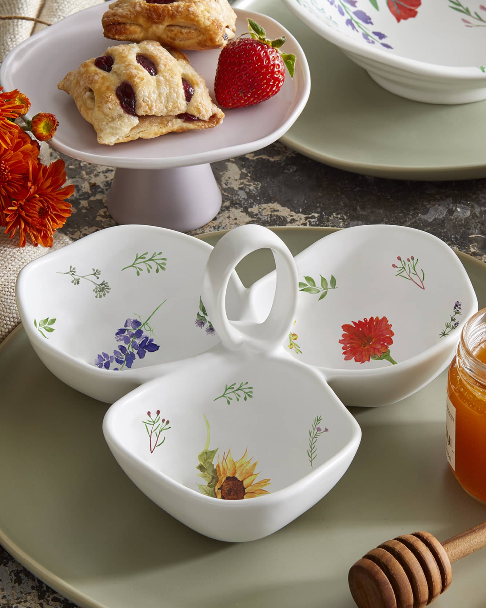 Rosanna Bloom Trio Dishes - Set of 2 | Horchow