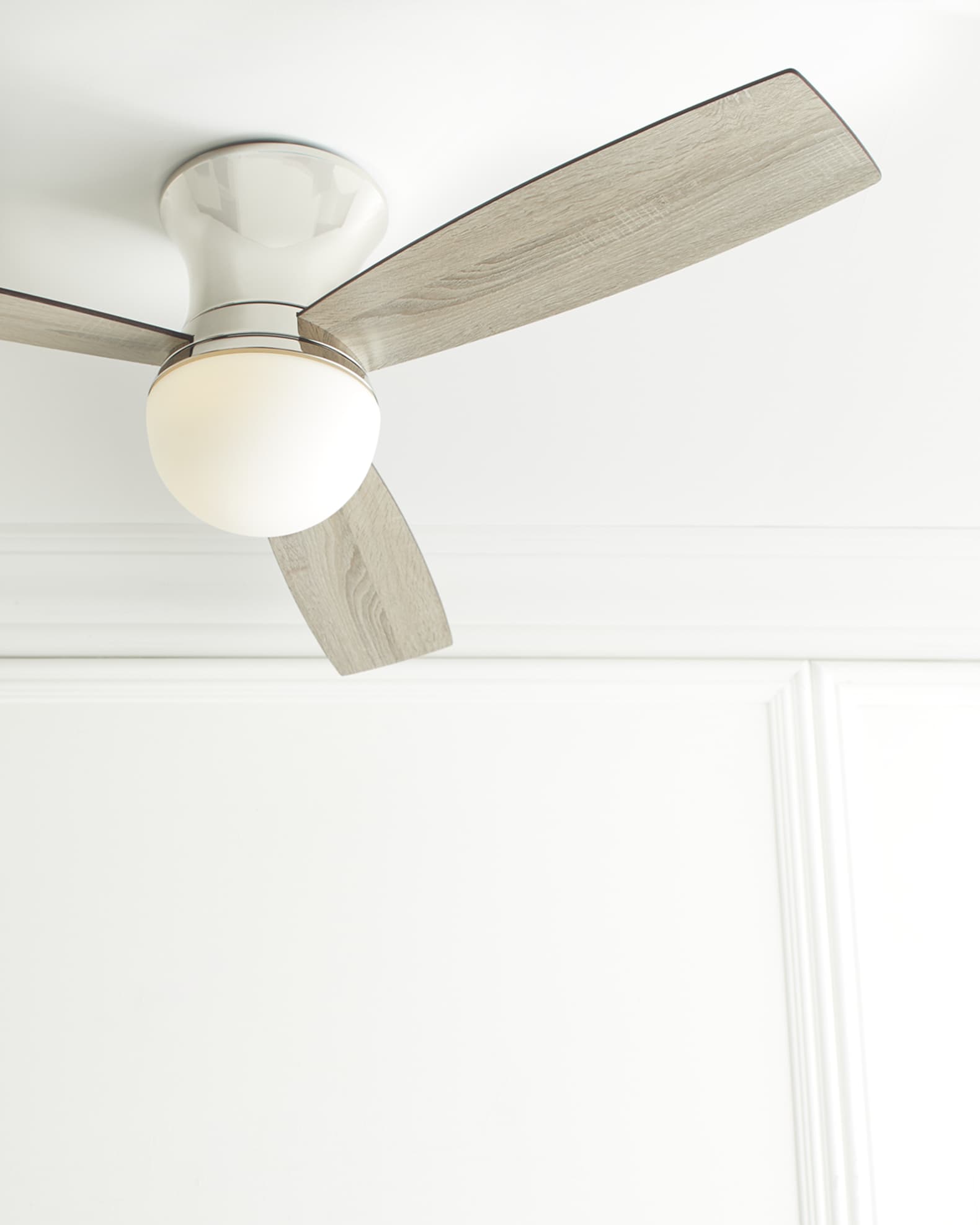 Ellington Daybreak 52" Flush Mount Wi-Fi Ceiling Fan with Light Kit ...
