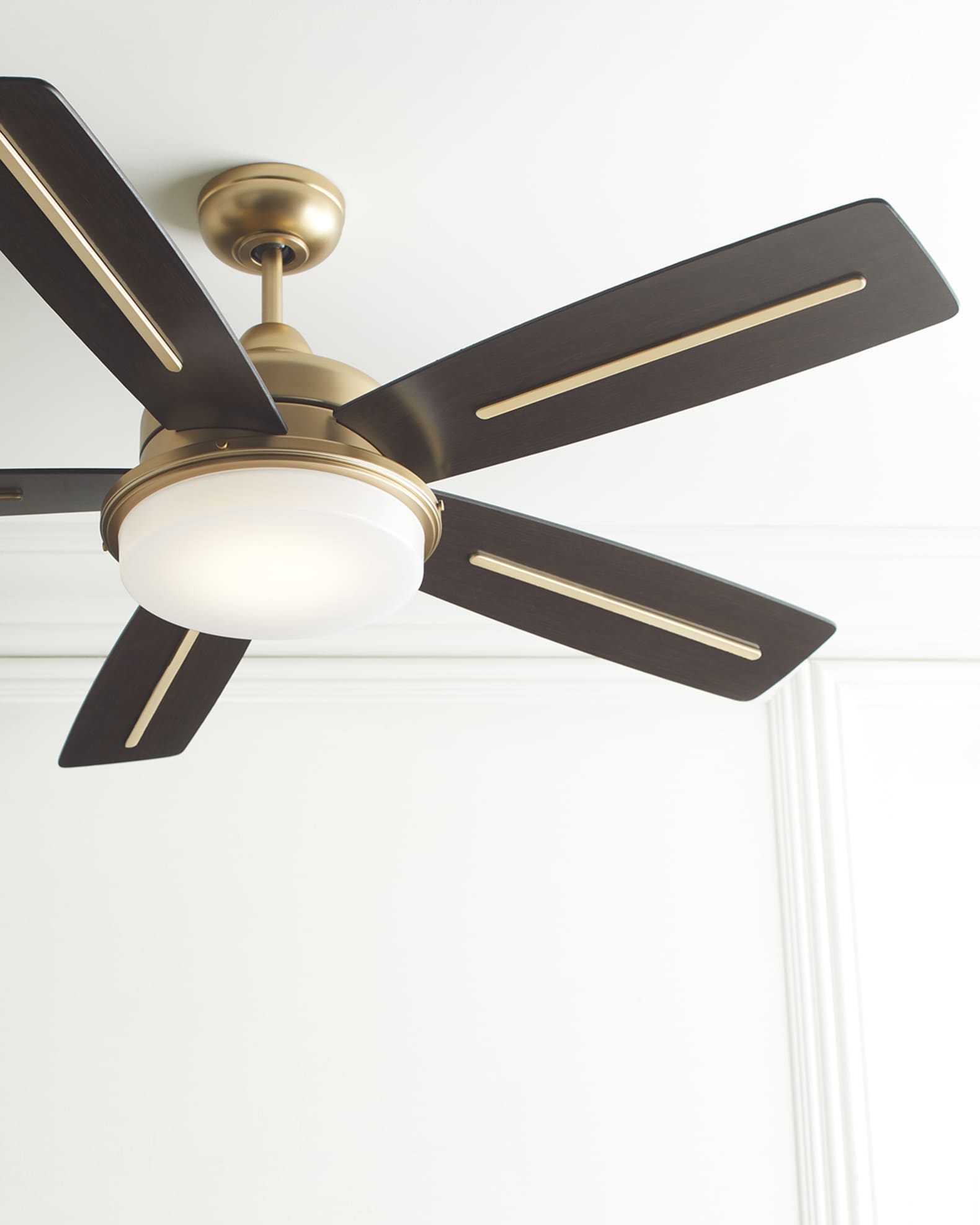 Ellington Drew 54" Wi-Fi Ceiling Fan with Light Kit | Horchow